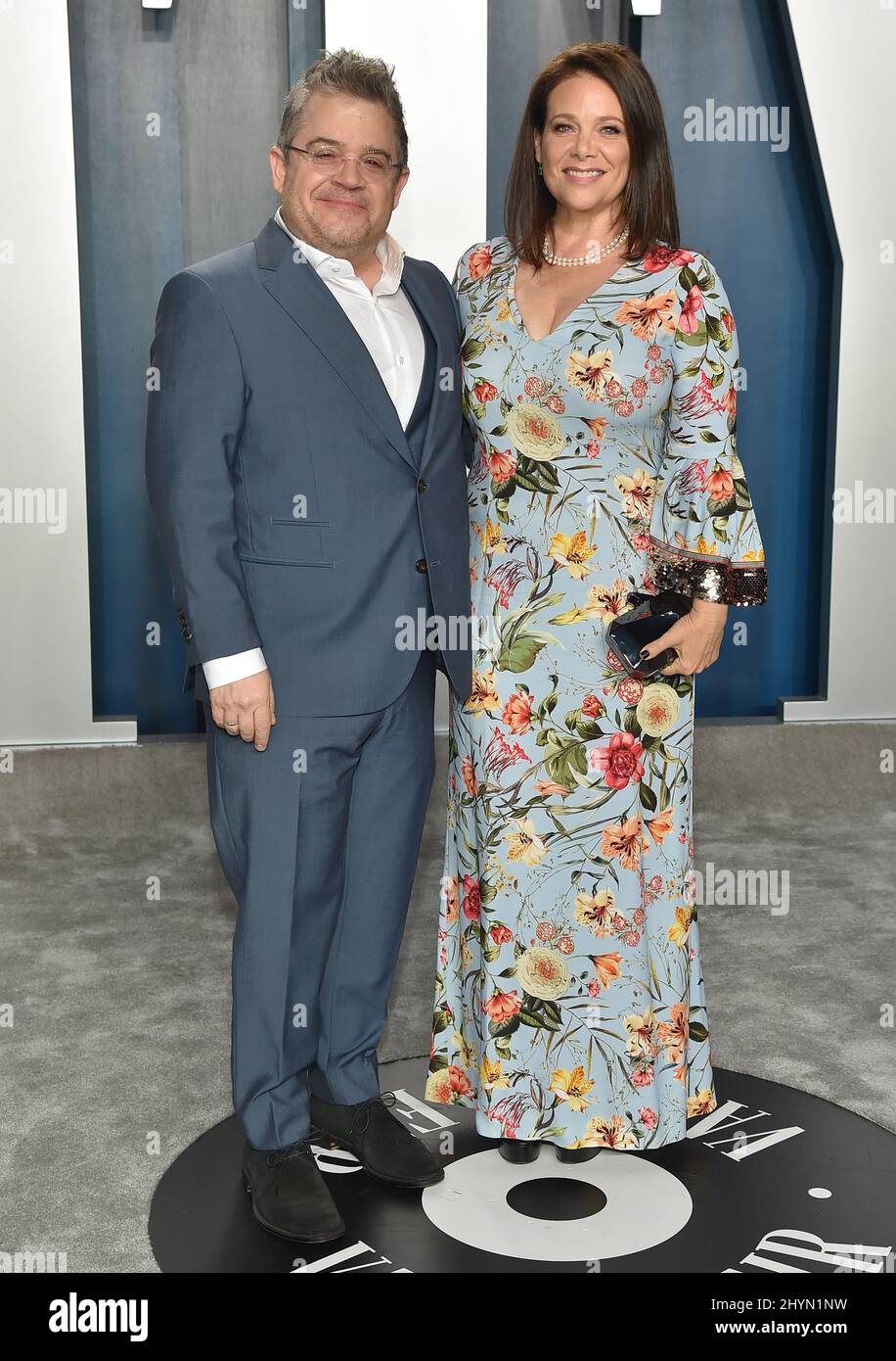 Patton Oswalt and Meredith Salenger at the Vanity Fair Oscar Party 2020 ...
