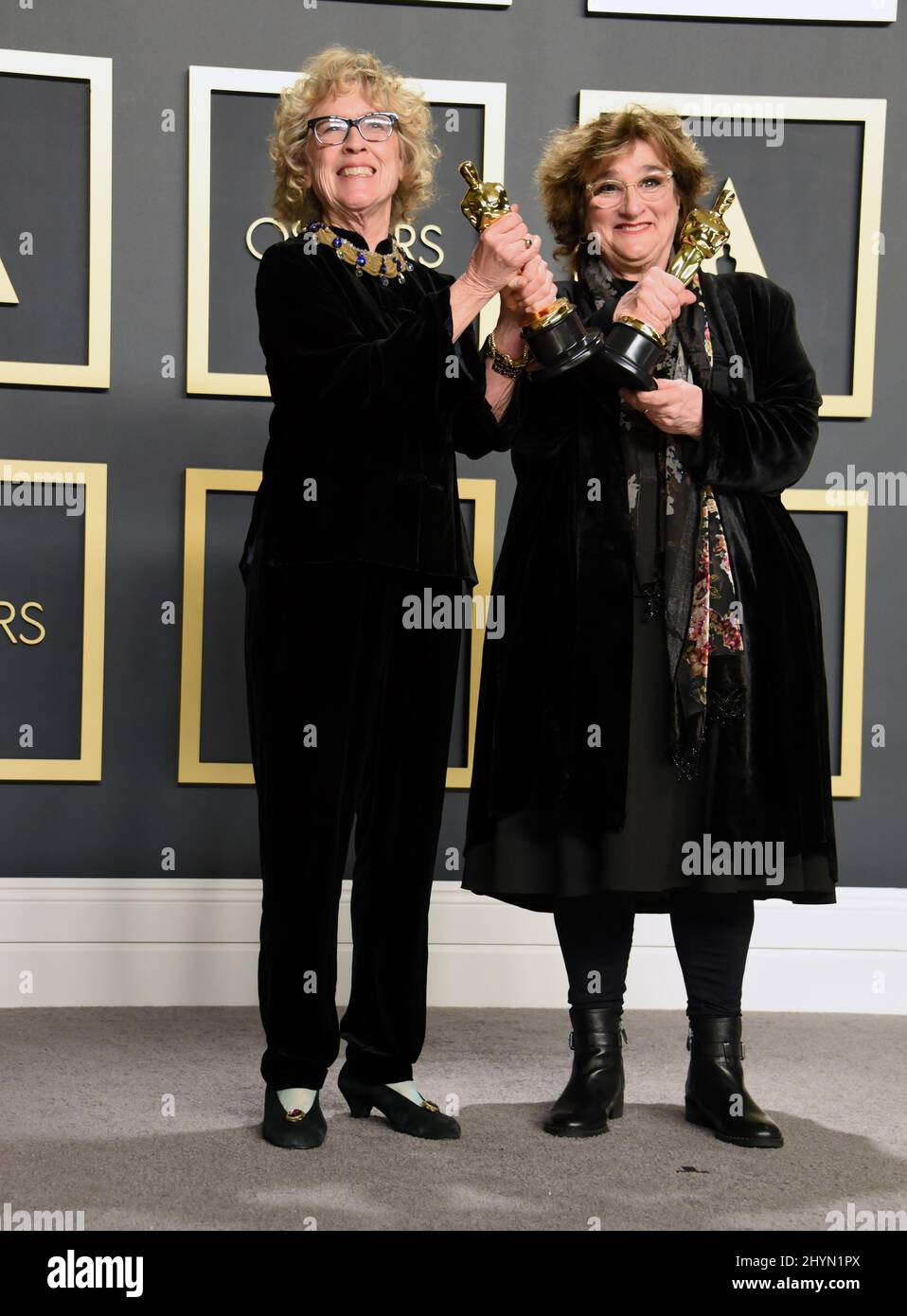 Nancy Haigh and Barbara Ling at the 92nd Annual Academy Awards Press ...