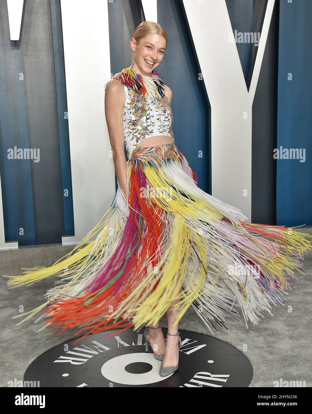 Hunter Schafer attending the Vanity Fair Oscar Party 2020 held at the ...