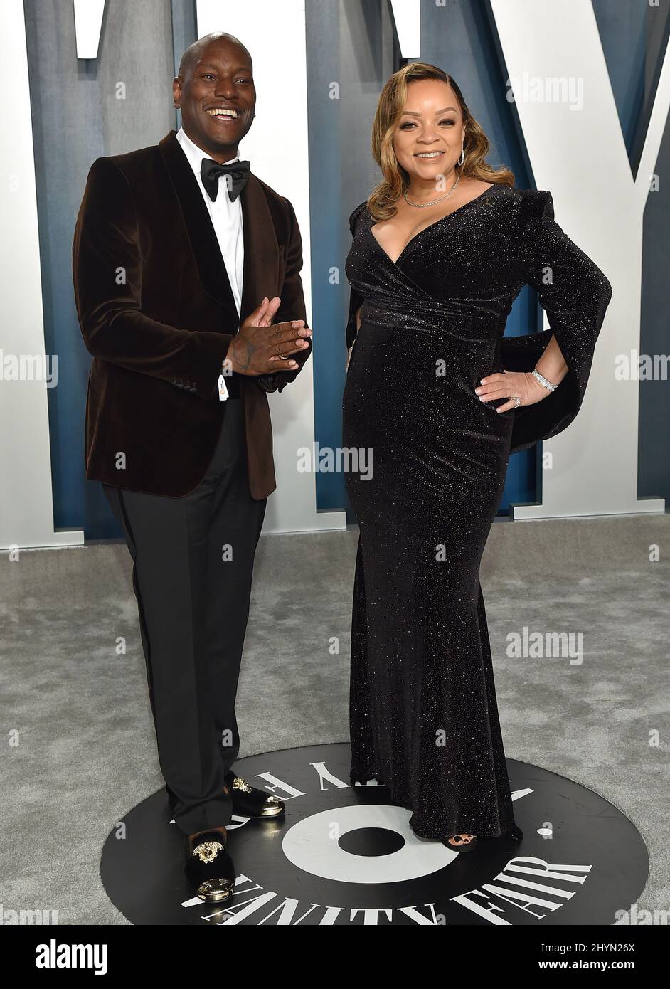 Tyrese Gibson and Ruth E. Carter attending the Vanity Fair Oscar Party ...