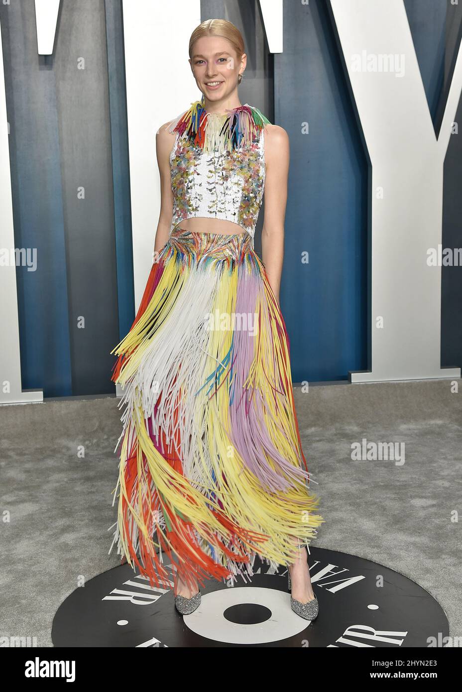 Hunter Schafer attending the Vanity Fair Oscar Party 2020 held at the ...