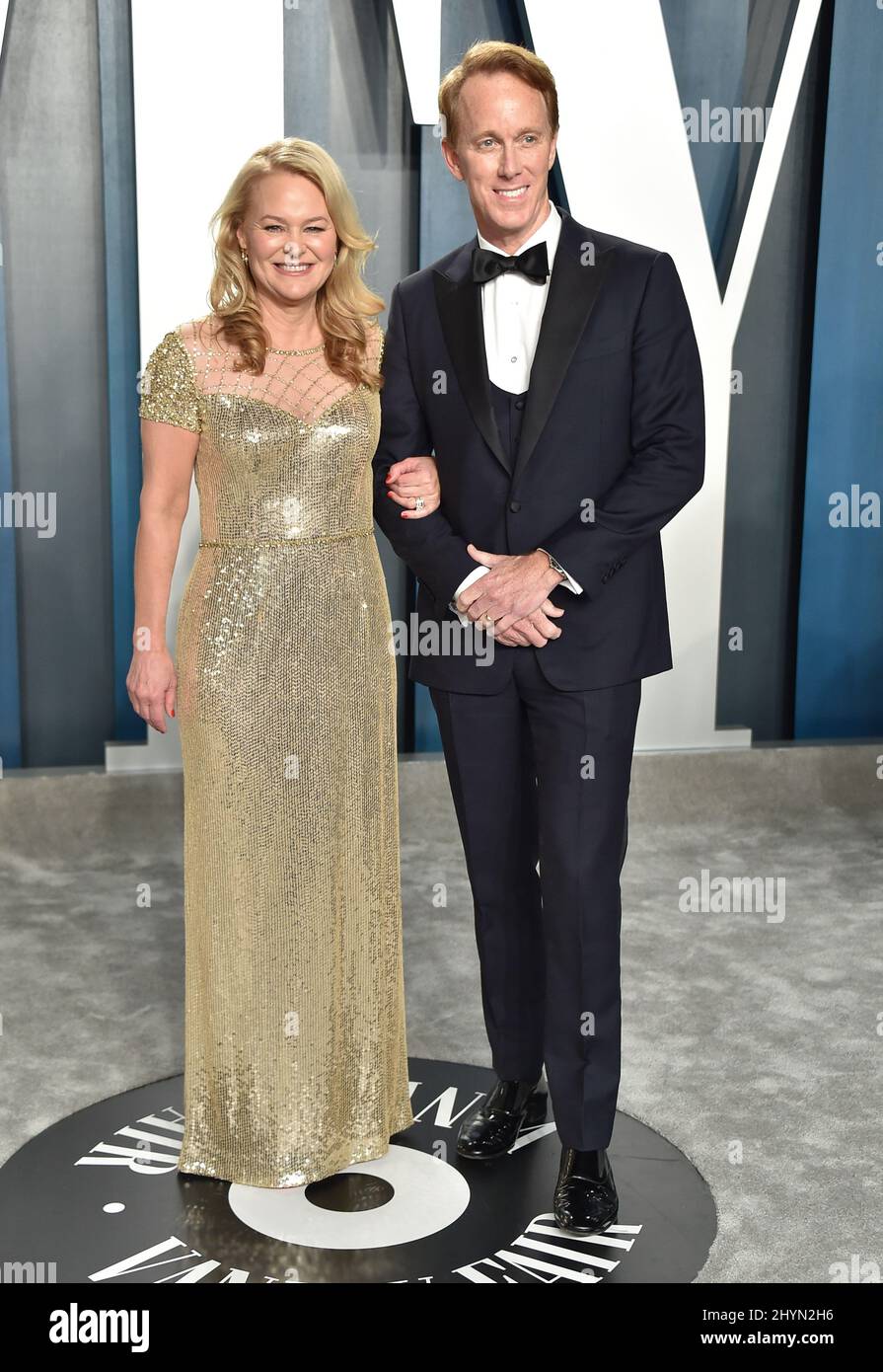 Cathleen Lynch and Roger Lynch attending the Vanity Fair Oscar Party ...
