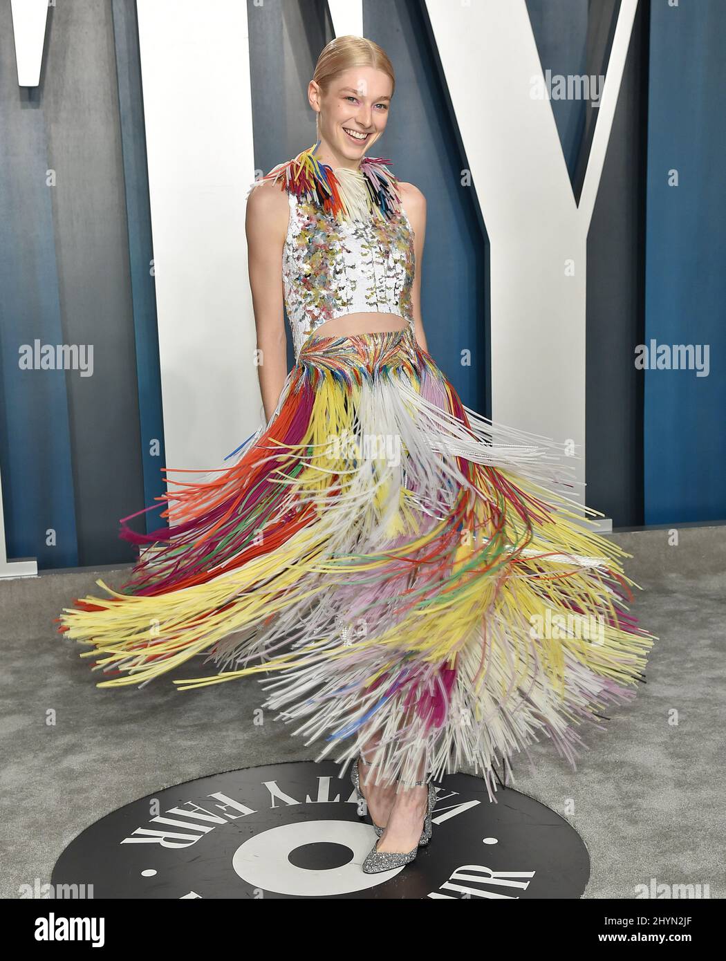 Hunter Schafer attending the Vanity Fair Oscar Party 2020 held at the ...
