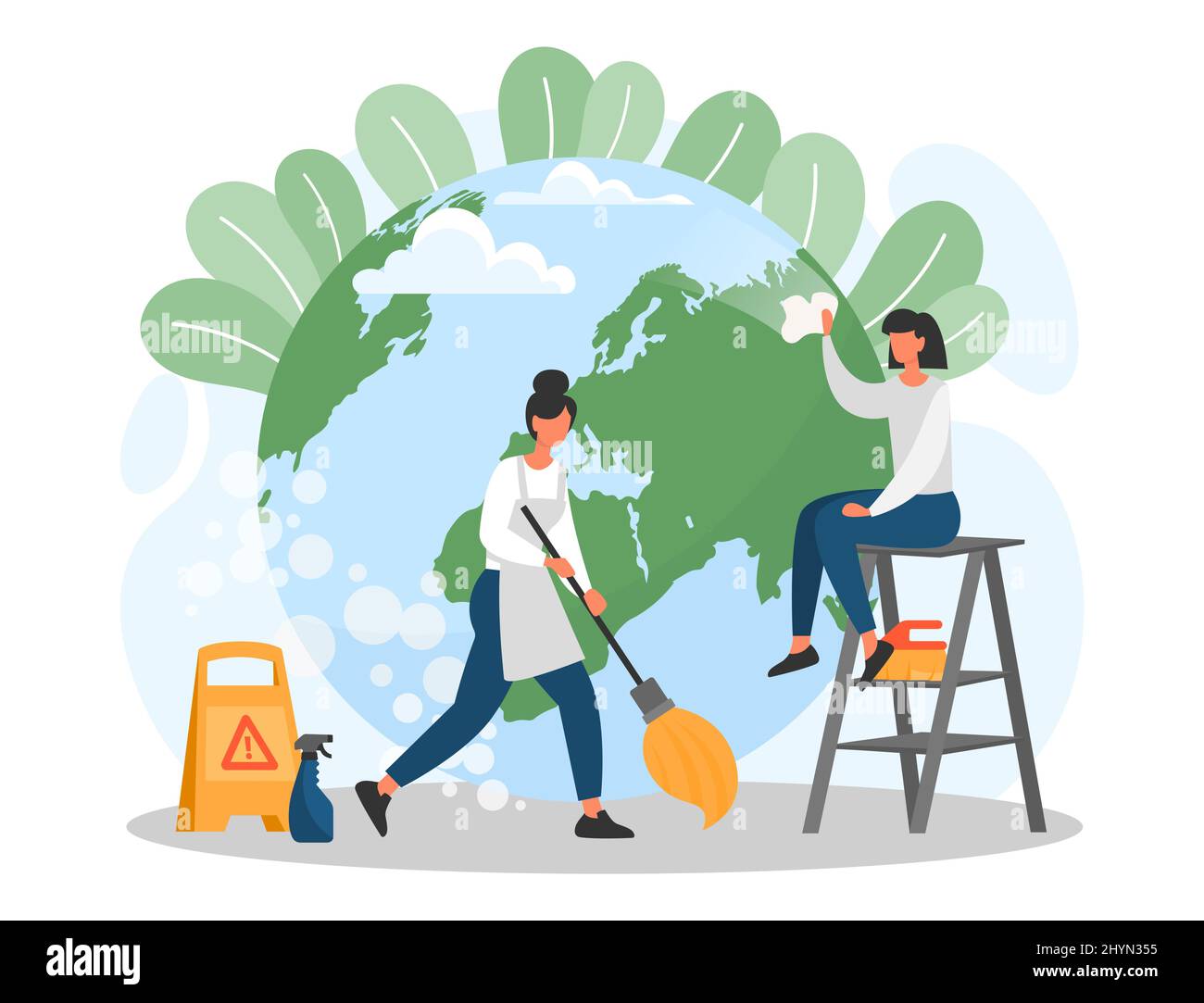 Conservation volunteers Stock Vector Images - Alamy