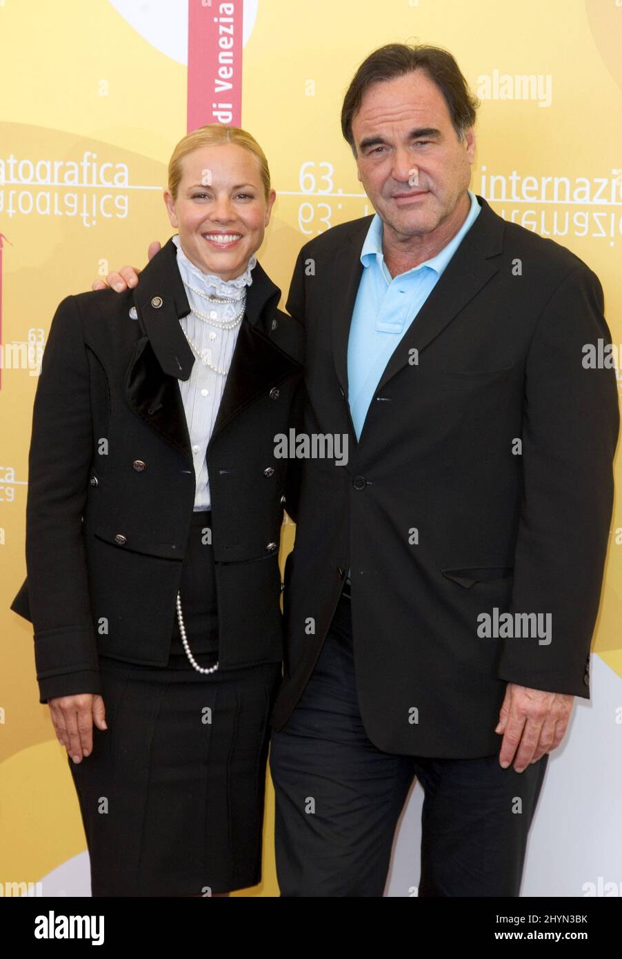 Oliver Stone & Maria Bello promote 'World Trade Center' at the 63rd ...