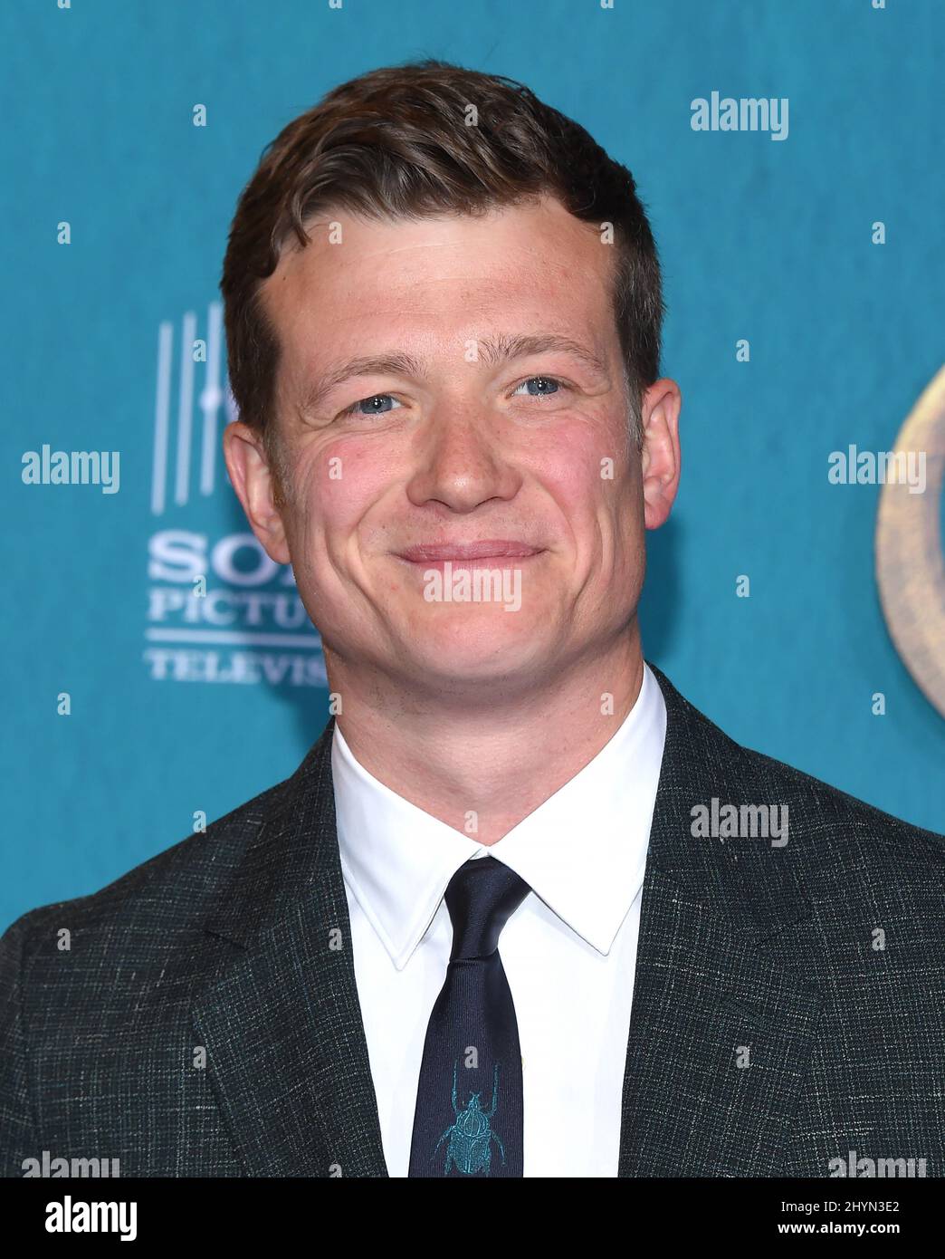 Ed Speleers attending the season five premiere of Outlander in Los ...
