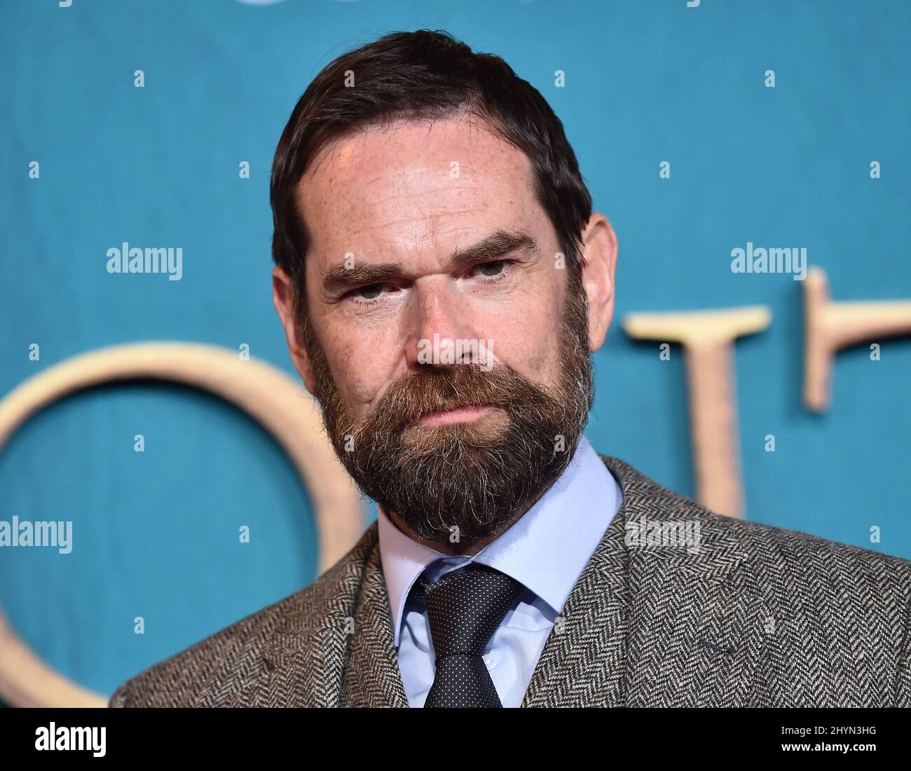 Duncan Lacroix attending the season five premiere of Outlander in Los ...