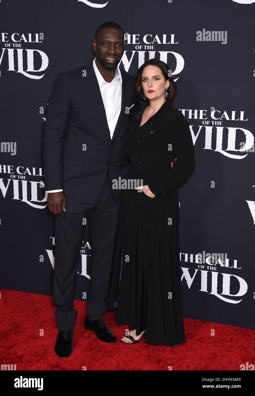 Omar Sy and Helene Sy attending the premiere of The Call of the Wild in ...