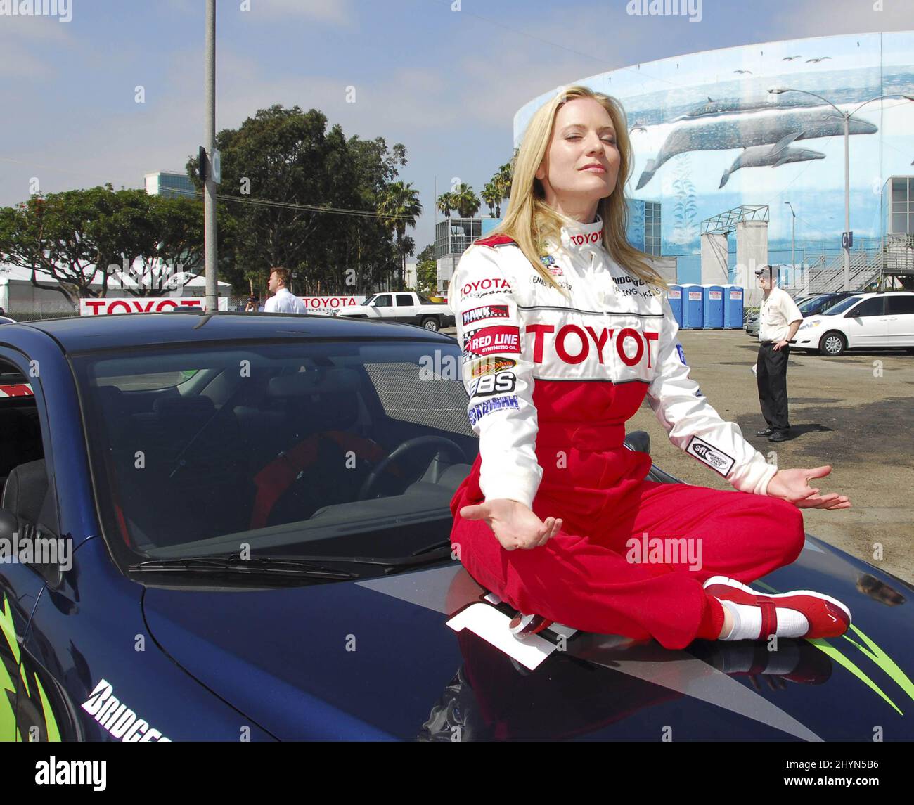 Emily Procter attends the 31st Annual Toyota Pro Celebrity Race Press ...