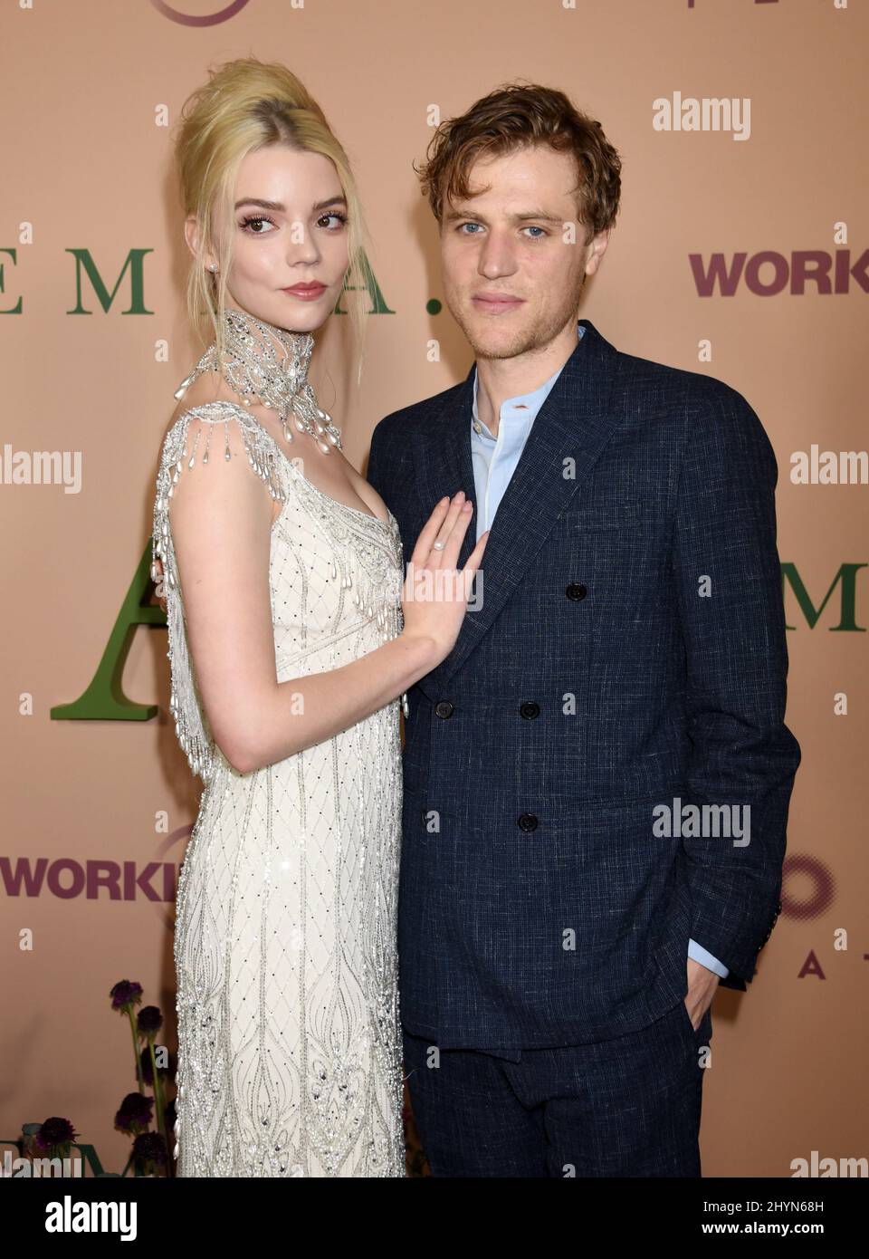 Anya Taylor-Joy and Johnny Flynn attending the Emma Premier, held at ...