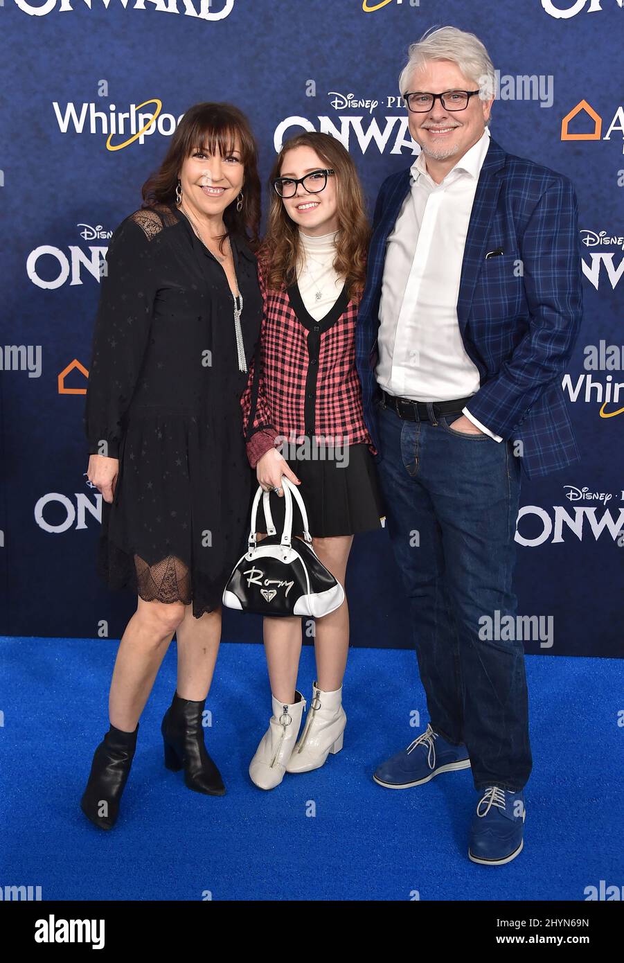 Dave Foley, Crissy Guerrero and Alina Foley attending the Onward World ...