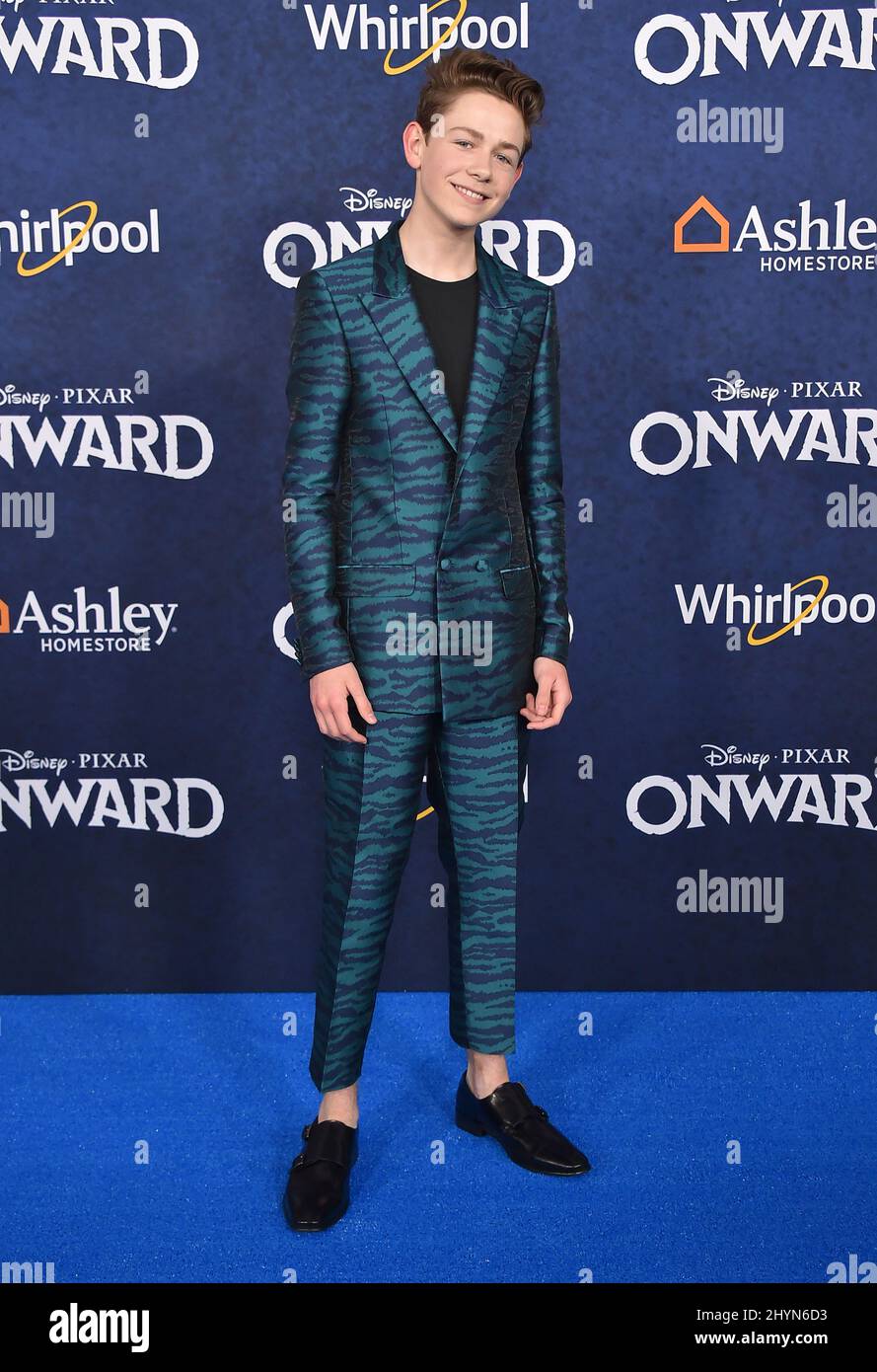 Dakota Lotus attending the Onward World Premiere held at the El Capitan ...