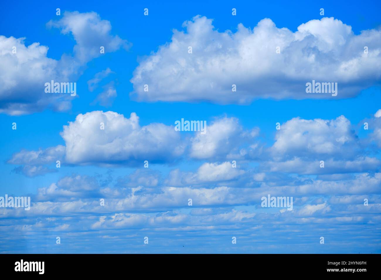 Light clouds on a blue calm sky, background Stock Photo - Alamy