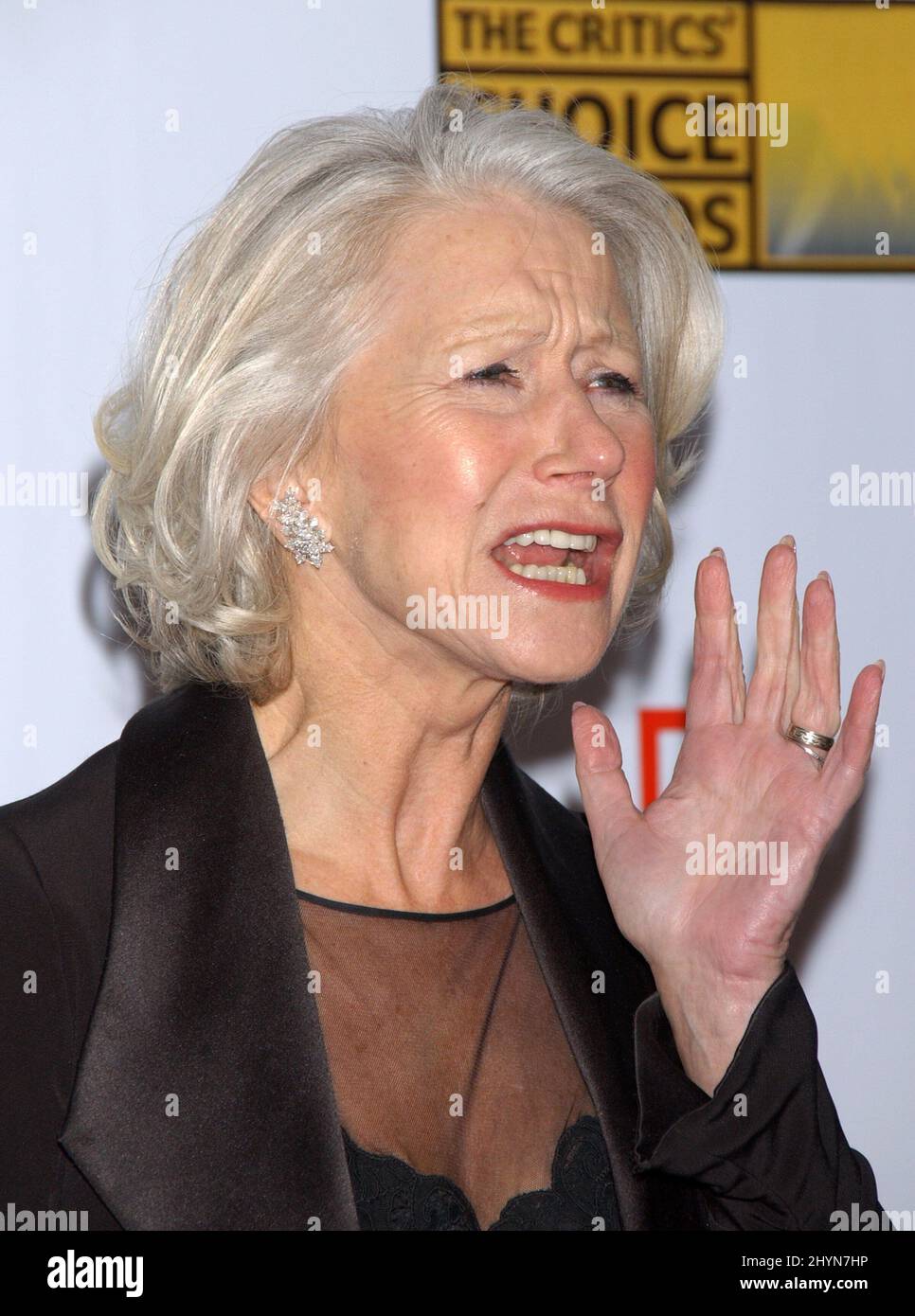 Helen Mirren attends the 12th Annual Critics' Choice Awards at the ...
