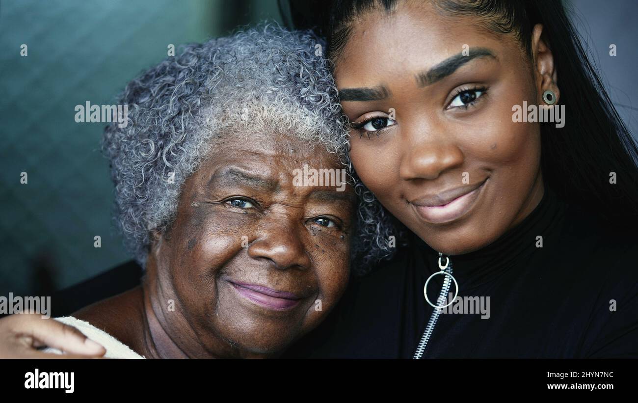 Generational women portrait faces a grandmother and granddaughter ...
