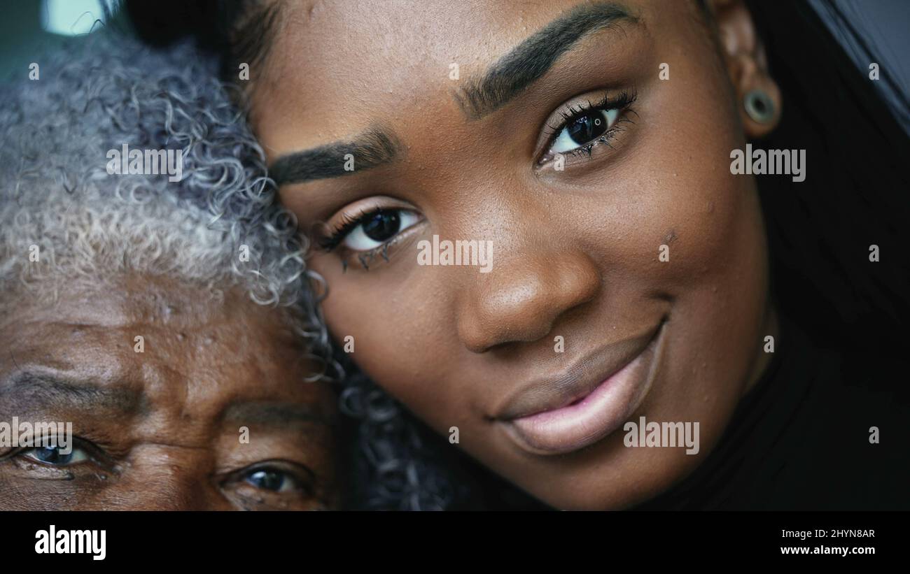 Generational women portrait faces a grandmother and granddaughter ...