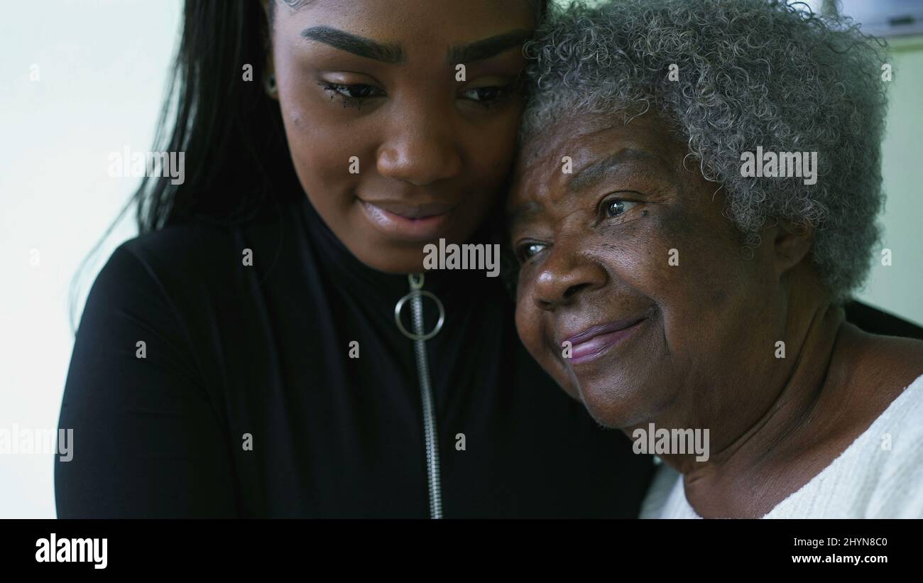 Generational women portrait faces a grandmother and granddaughter ...