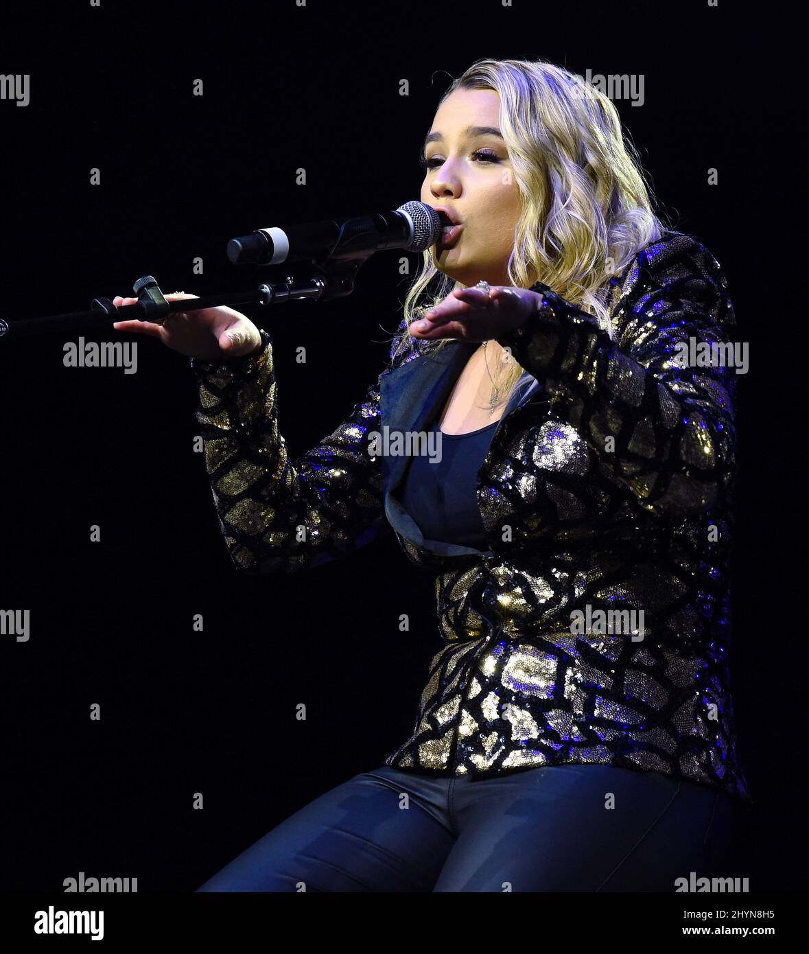 Gabby Barrett onstage at the Warner Music Nashville luncheon during the ...