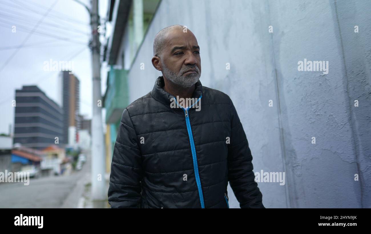 Person arriving home opening door entrance a black man arrives Stock ...