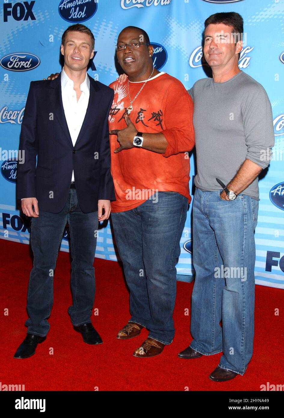 Ryan Seacrest, Randy Jackson & Simon Cowell attend The 2007 American ...