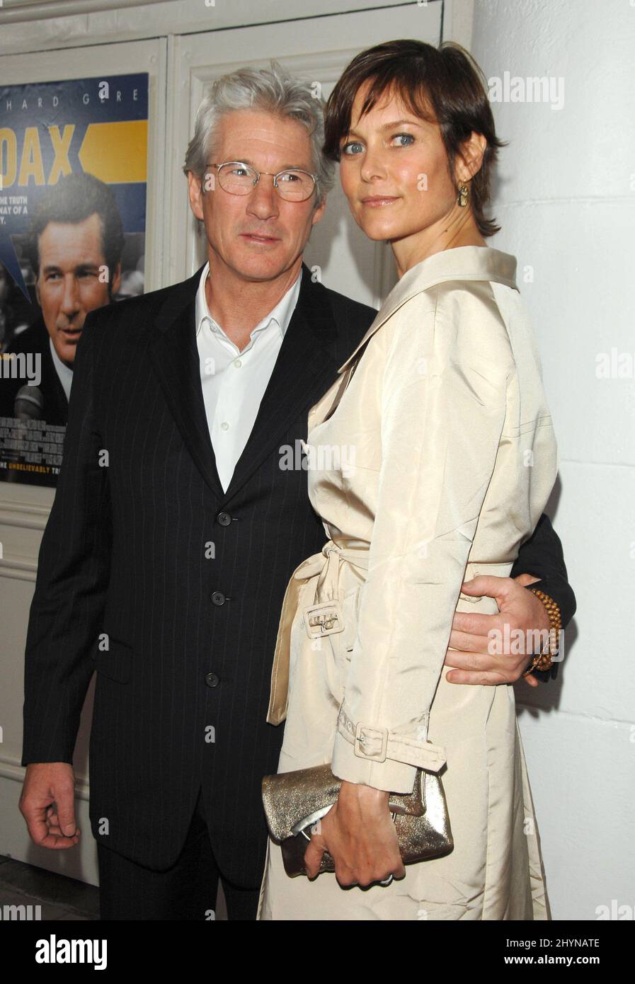 Richard gere carey lowell attend hoax la premiere picture hi-res stock ...