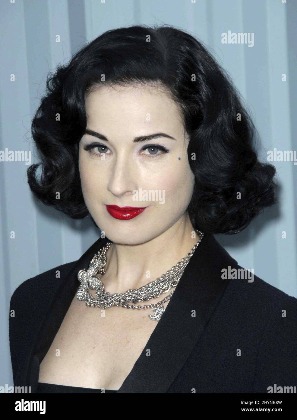 Dita Von Teese attends The 2007/2008 Chanel Cruise Show Presented by ...