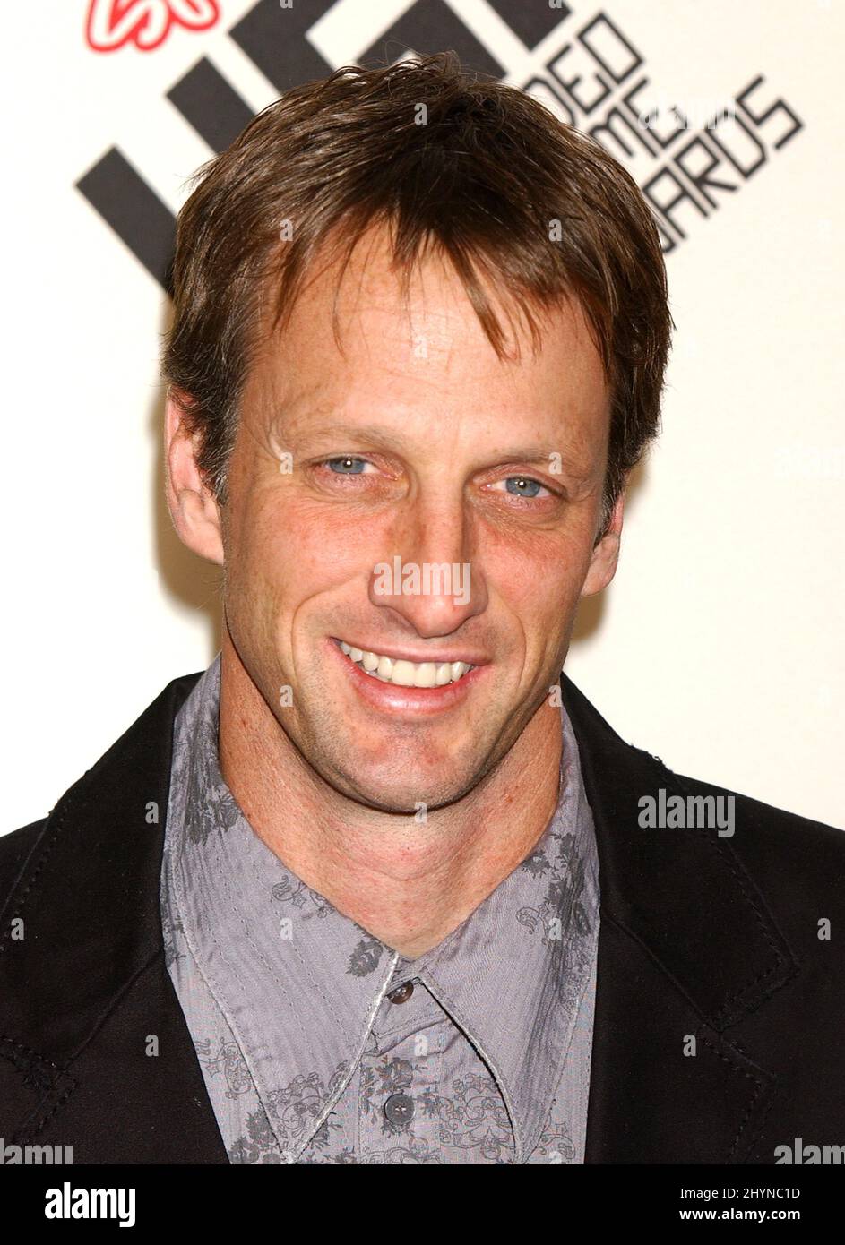 Tony Hawk attends the 2005 Spike TV Video Game Awards in California ...