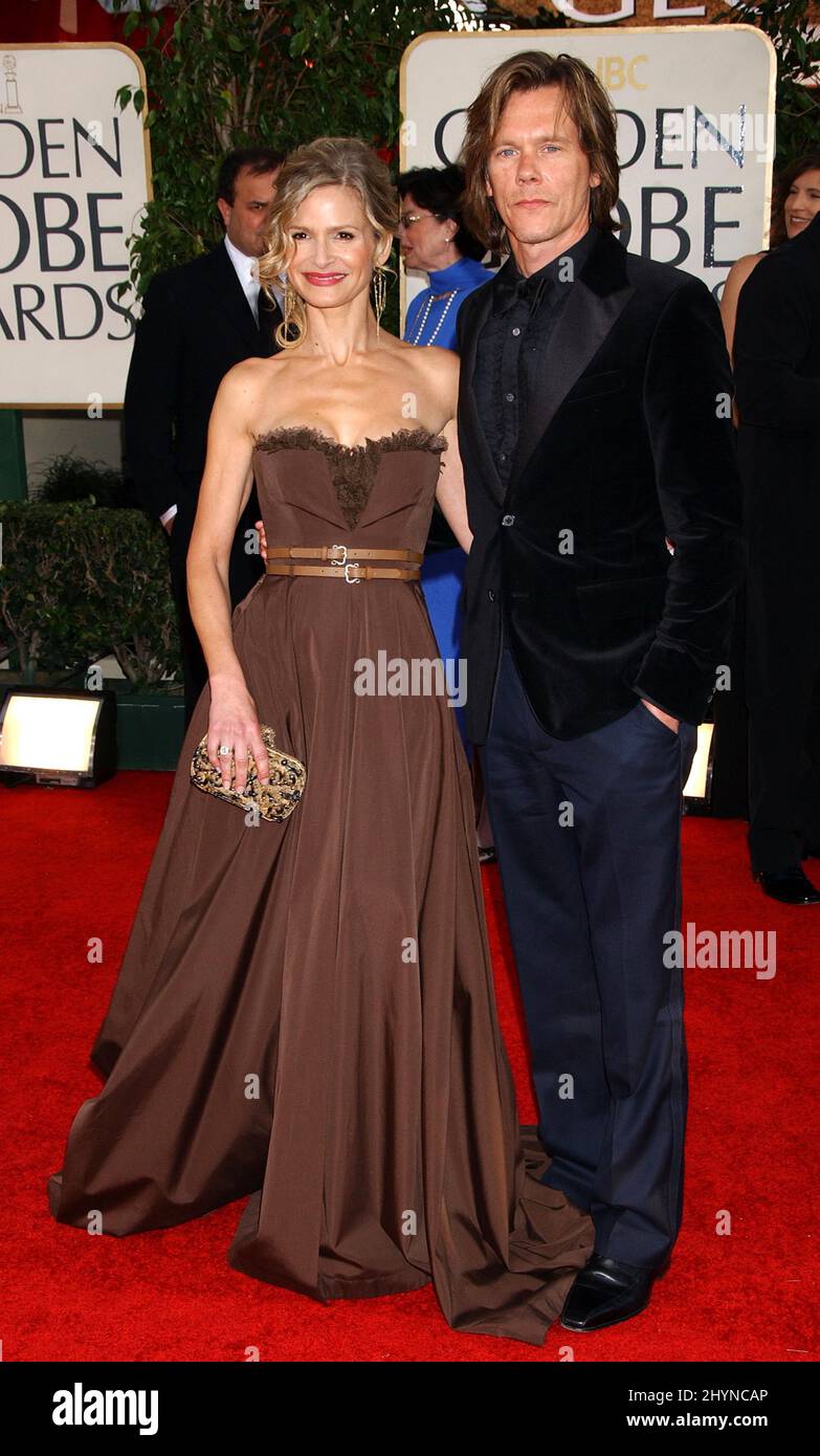 Kyra Sedgwick & Kevin Bacon attend the 63rd Annual Golden Globe Awards ...