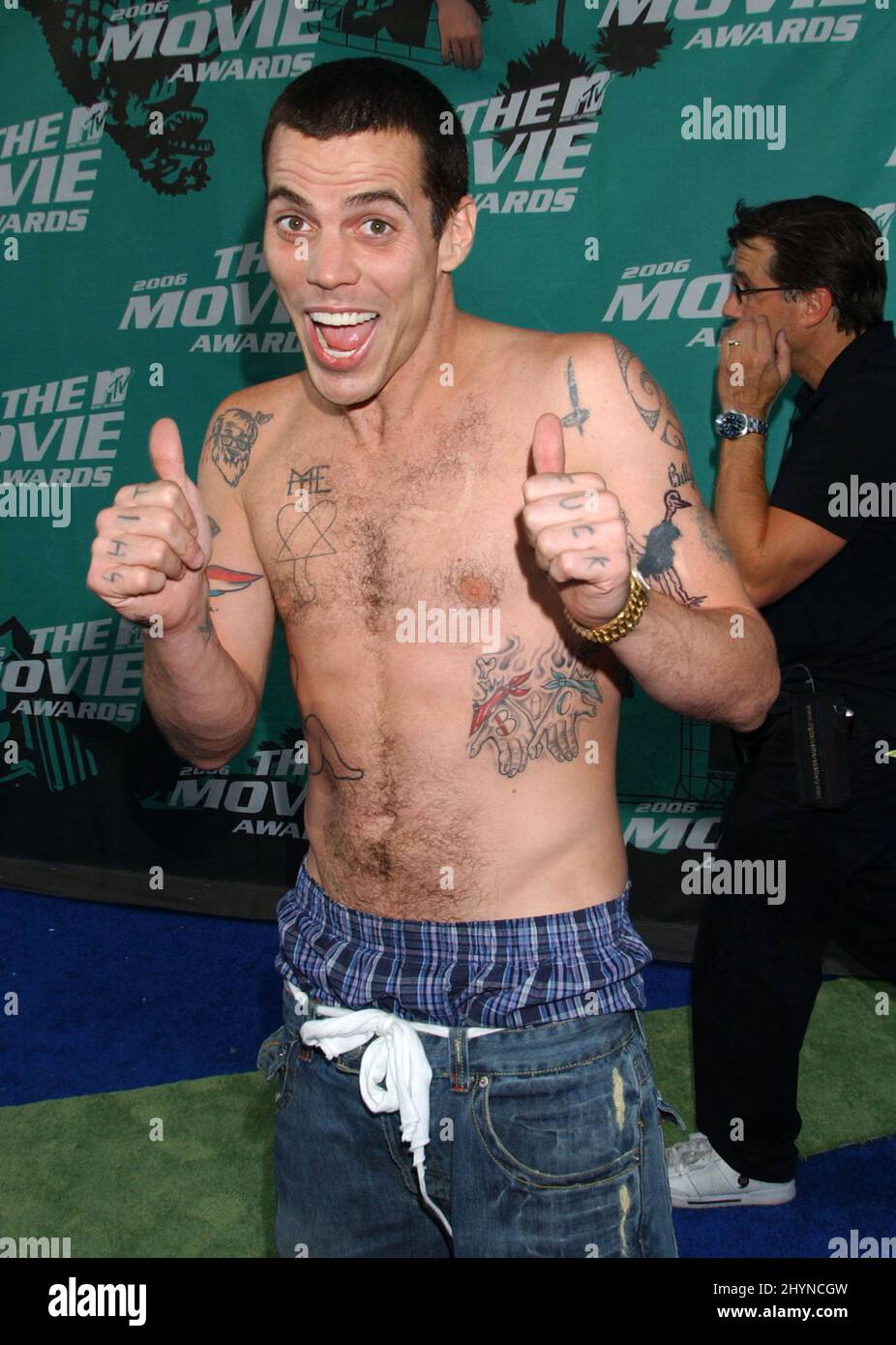 Steve-O attends the 2006 MTV Movie Awards at Sony Studios, Los Angeles ...