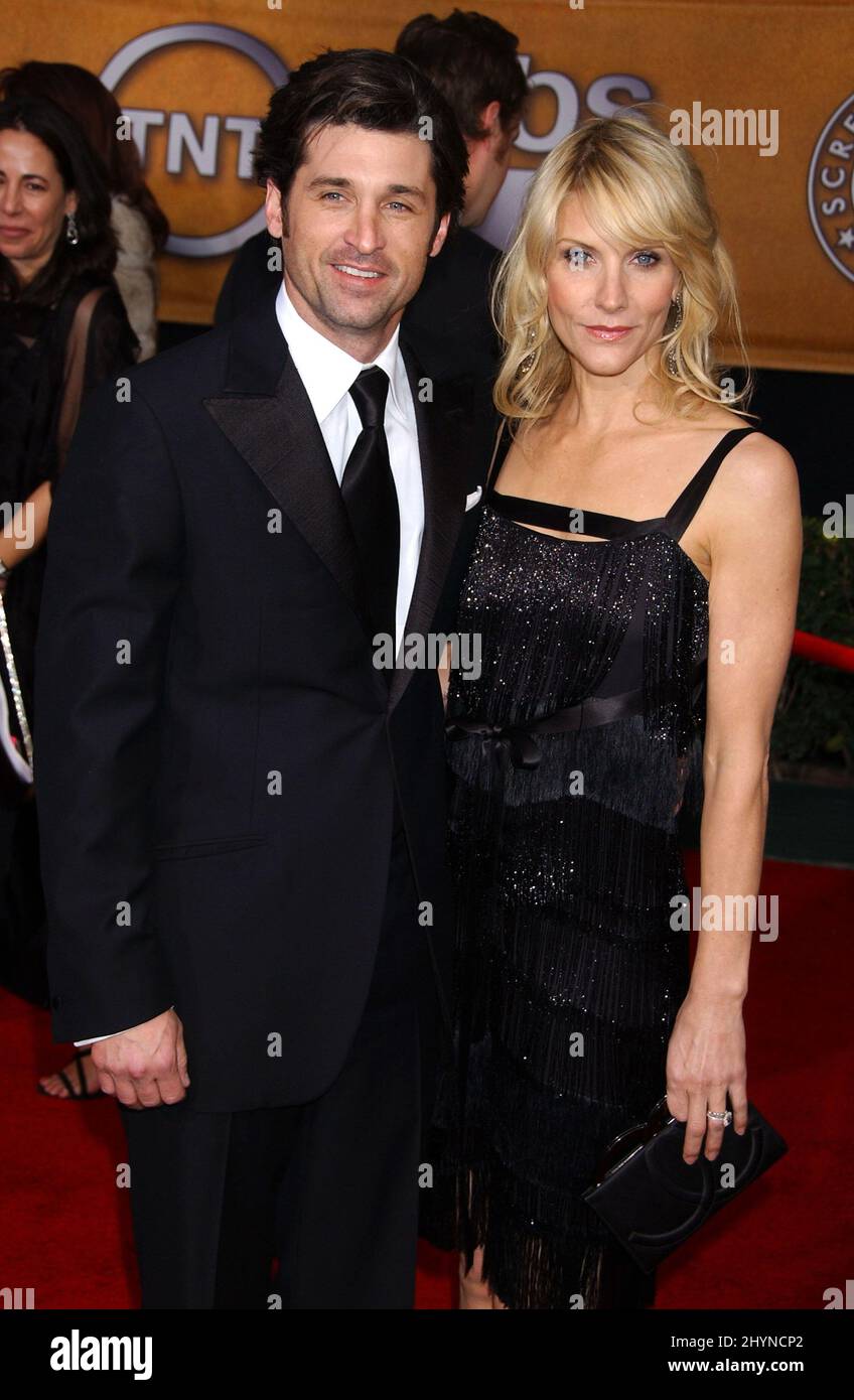 Patrick Dempsey and his wife Jillian attend the Screen Actors Guild ...