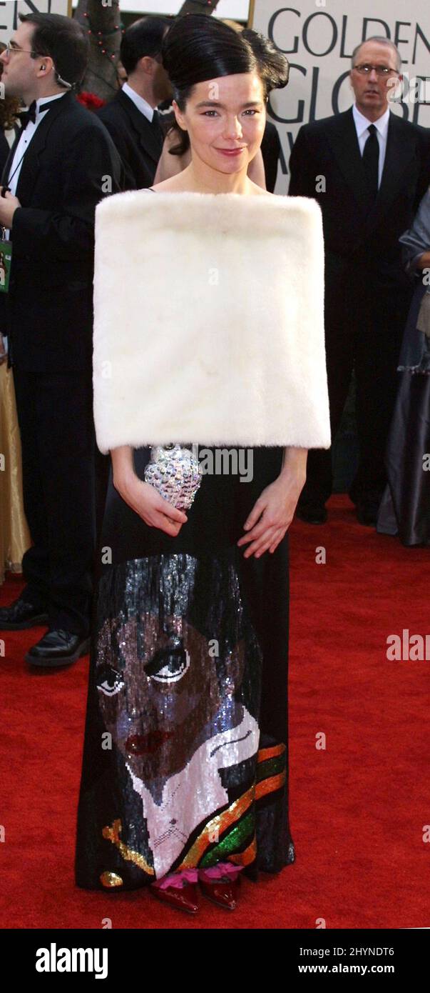 Bjork attends the 58th Annual Golden Globe Awards in Beverly Hills ...