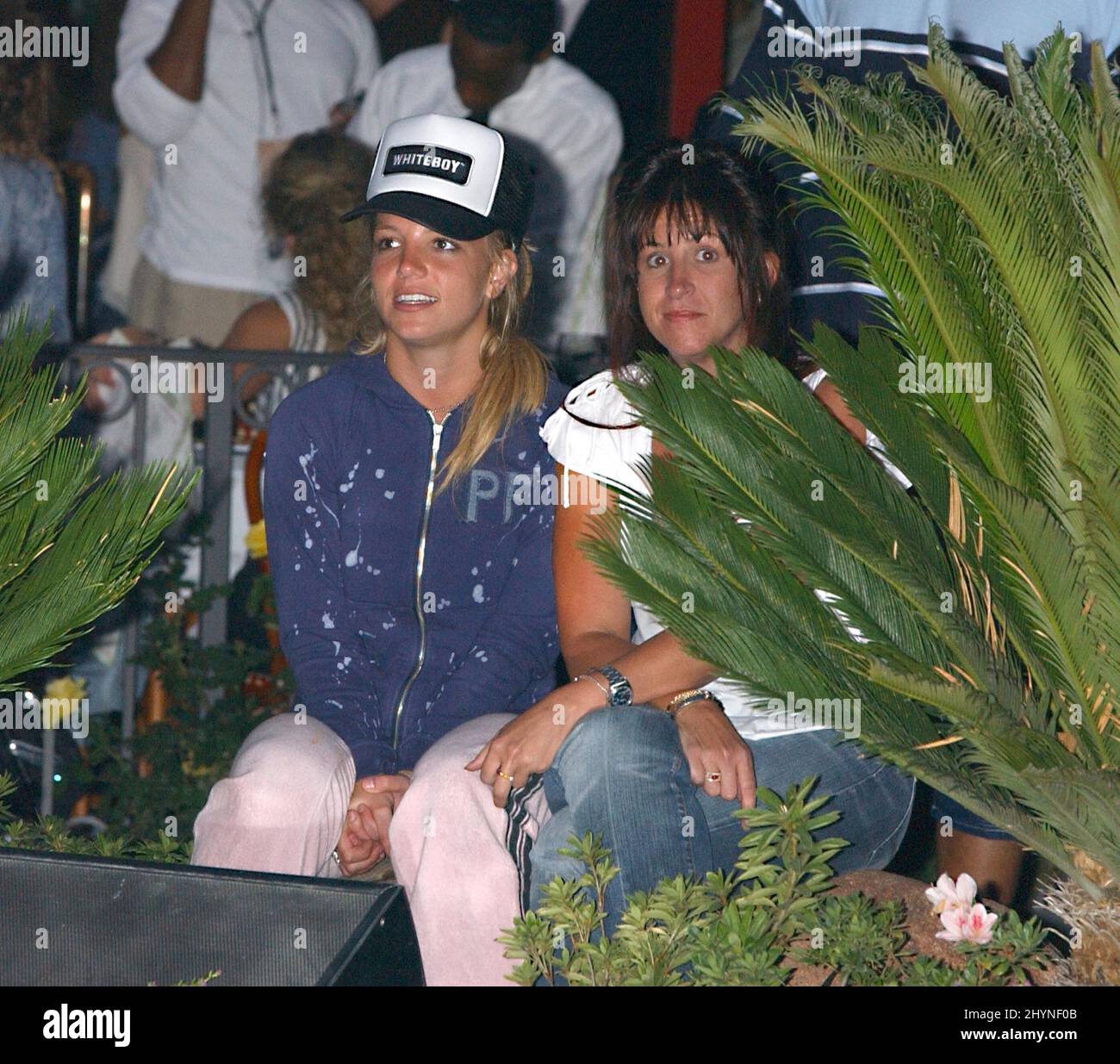 BRITNEY SPEARS & FRIEND WATCH ROBIN THICKE PERFORM IN A CONCERT AT THE ...