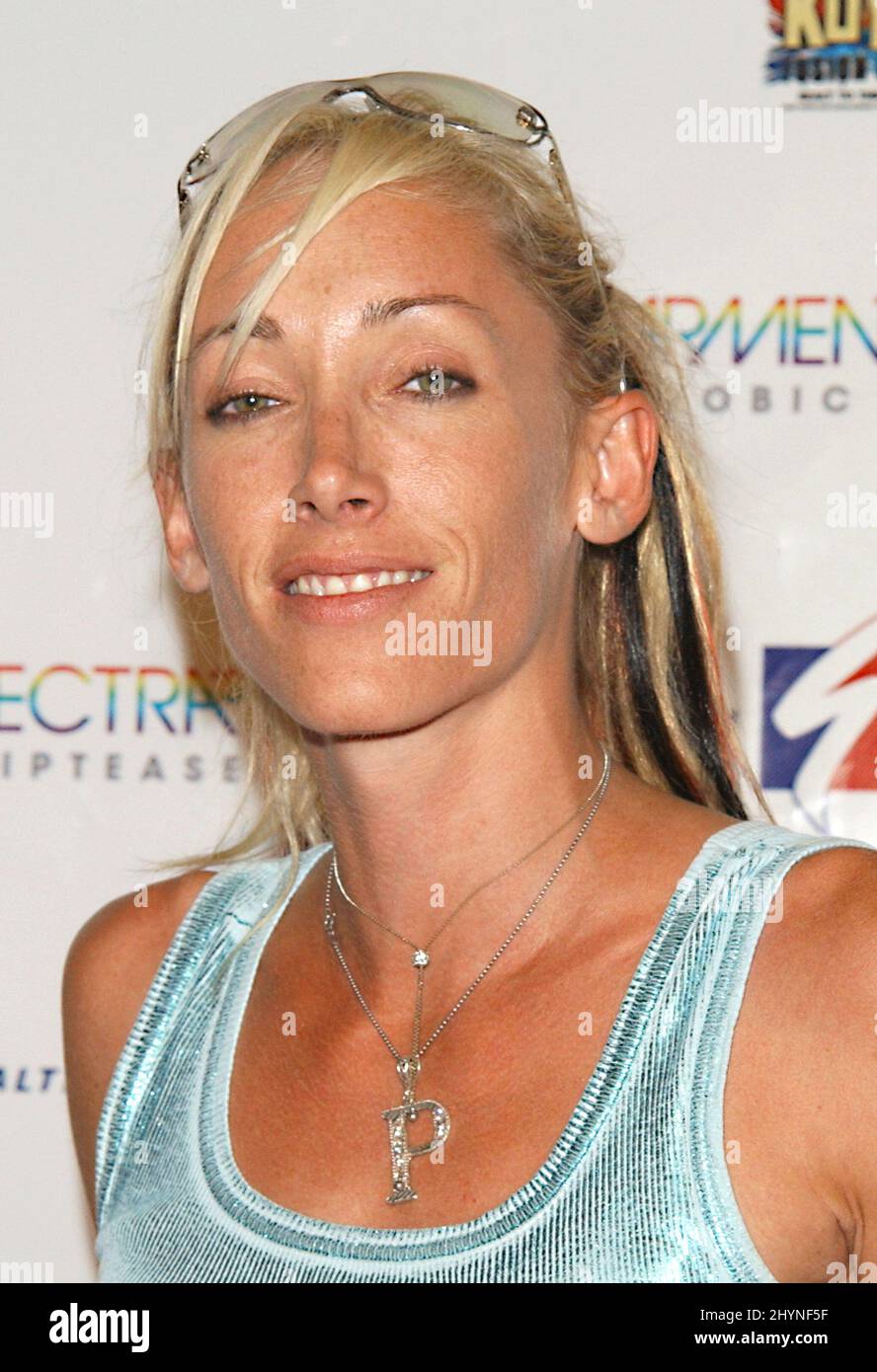 POE ATTENDS THE CARMEN ELECTRA 'AEROBIC STRIPTEASE' DVD LAUNCH IN SANTA ...