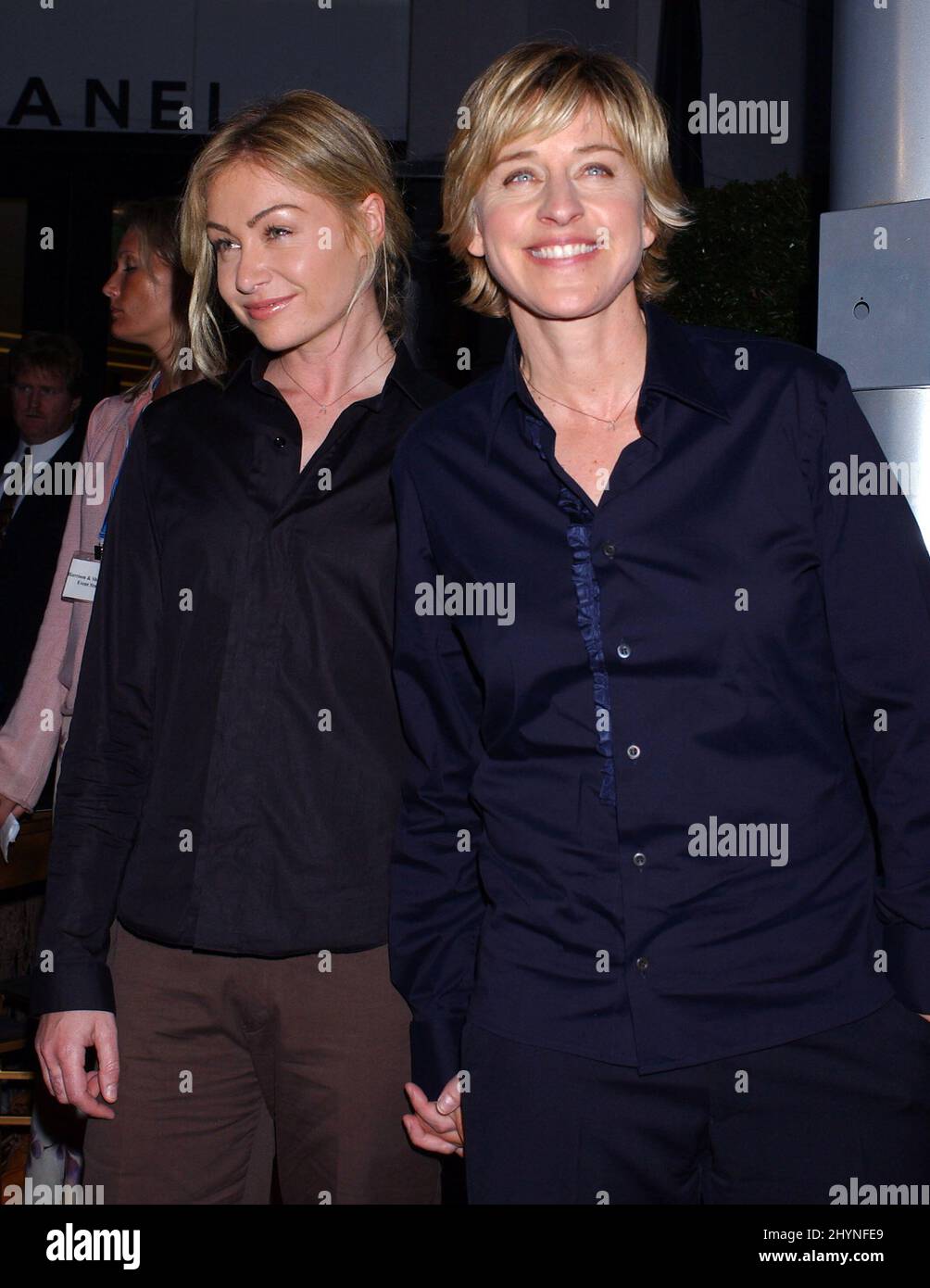 Portia de Rossi & Ellen DeGeneres attend a party celebrating Cartier's ...