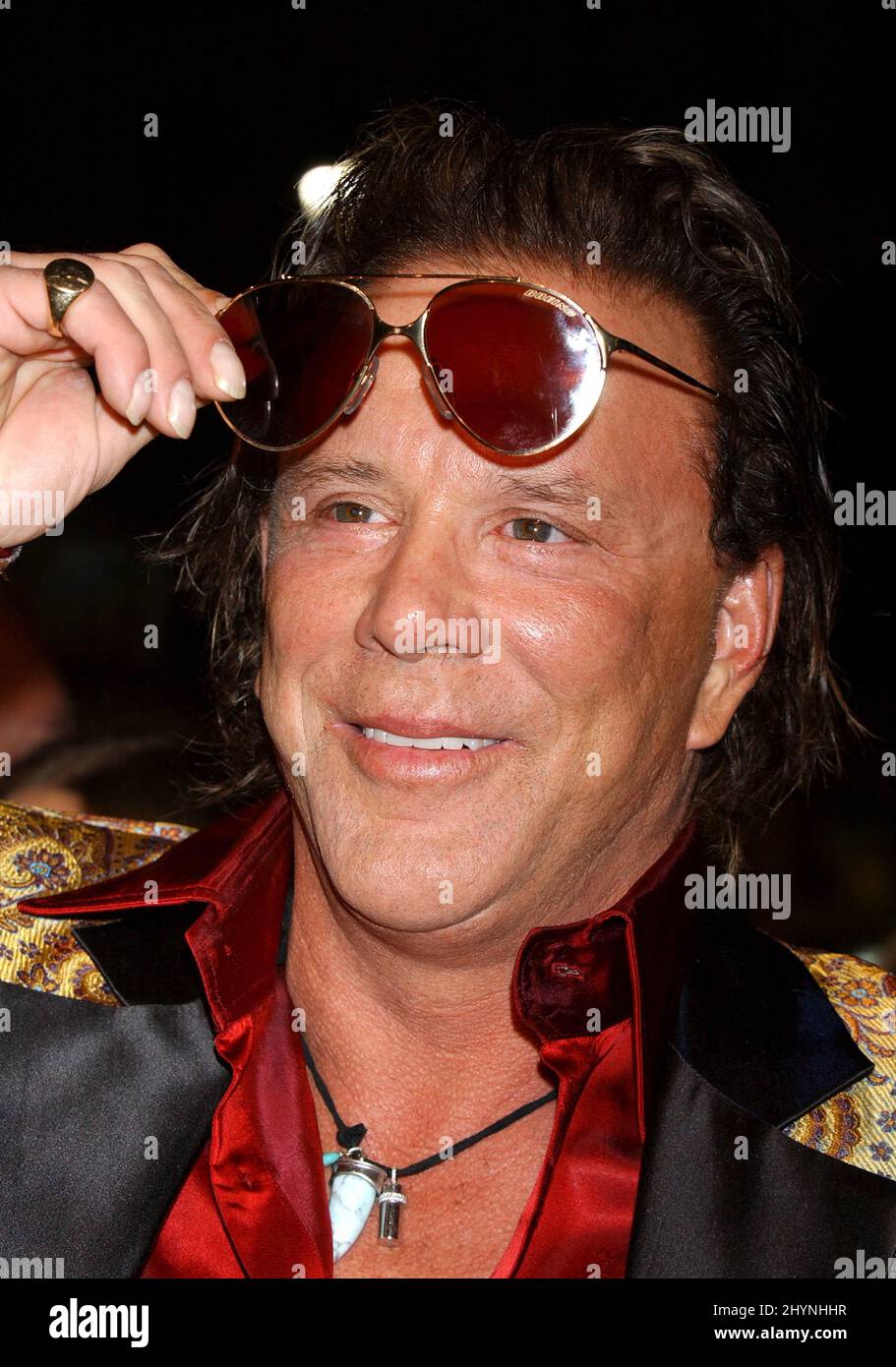 Mickey Rourke attends the 'Domino' Los Angeles Premiere at Grauman's ...