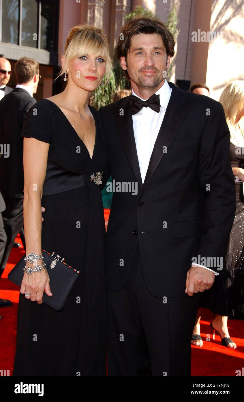 Patrick Dempsey and his wife Jillian attend the 58th Annual Primetime ...