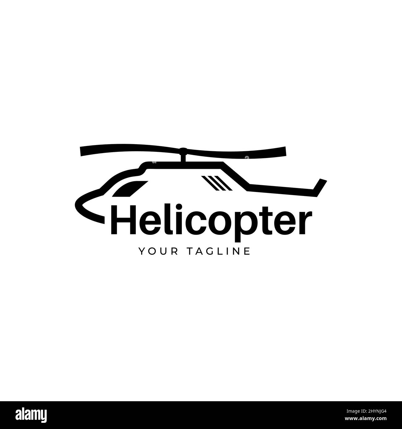 Simple flying helicopter design vector illustration Template Stock ...