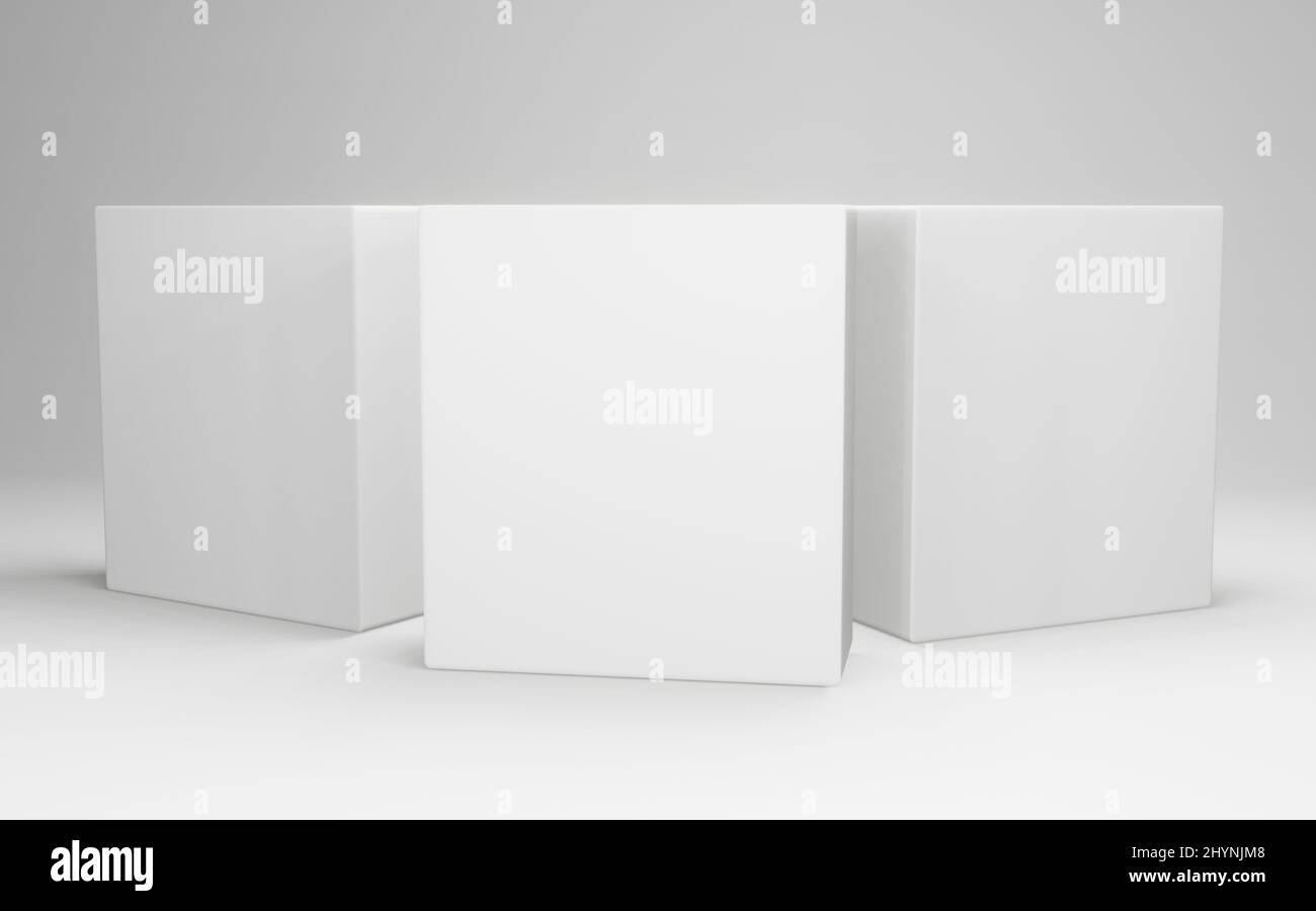 Image of a 3D box package, Download your business package now, 3d mock ...