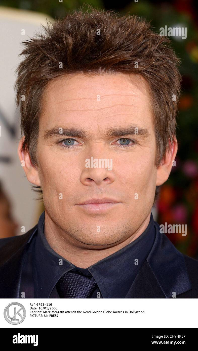 Mark McGrath attends the 62nd Golden Globe Awards in Hollywood. Picture: UK Press Stock Photo ...