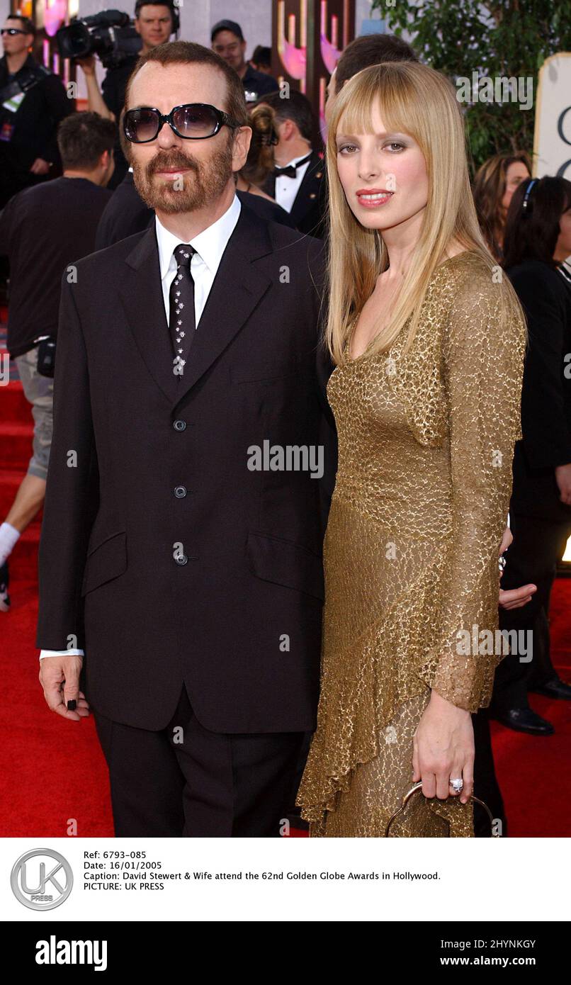 David Stewert & Wife attend the 62nd Golden Globe Awards in Hollywood ...