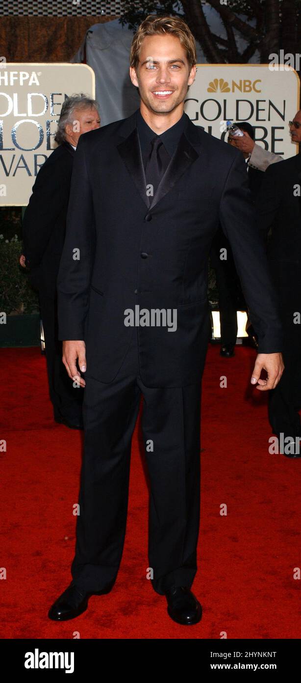 PAUL WALKER ATTENDS THE 60th ANNUAL GOLDEN GLOBE AWARDS AT THE HILTON ...