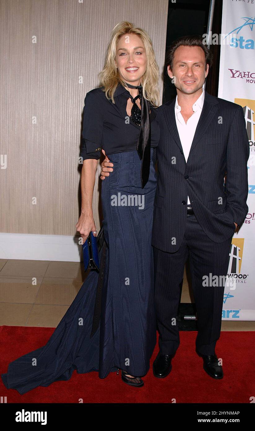 Sharon Stone & Christian Slater attend the Hollywood Film Festival 10th ...
