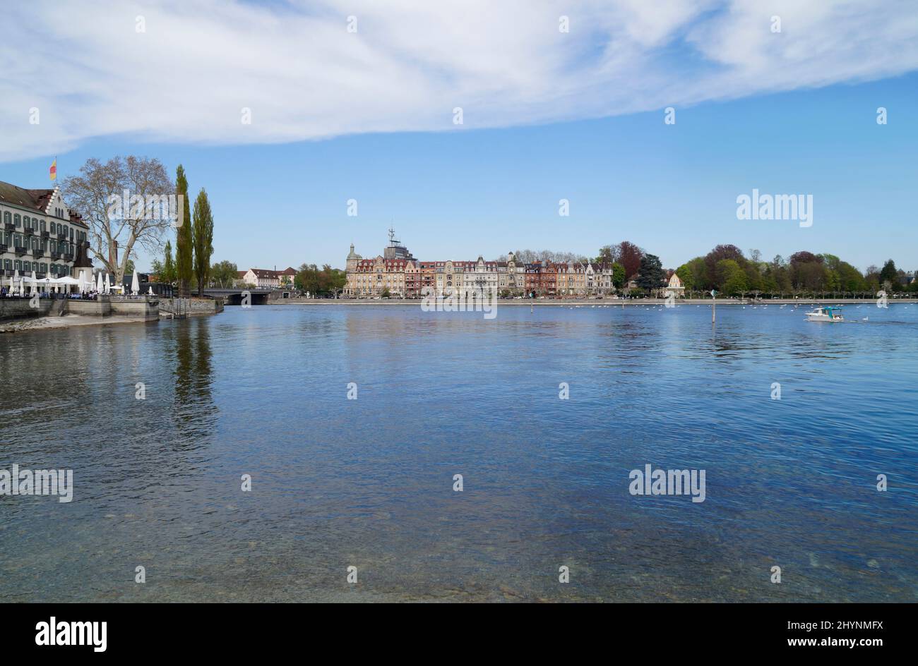 The city of Constance on lake Constance or Bodensee in Germany Stock ...