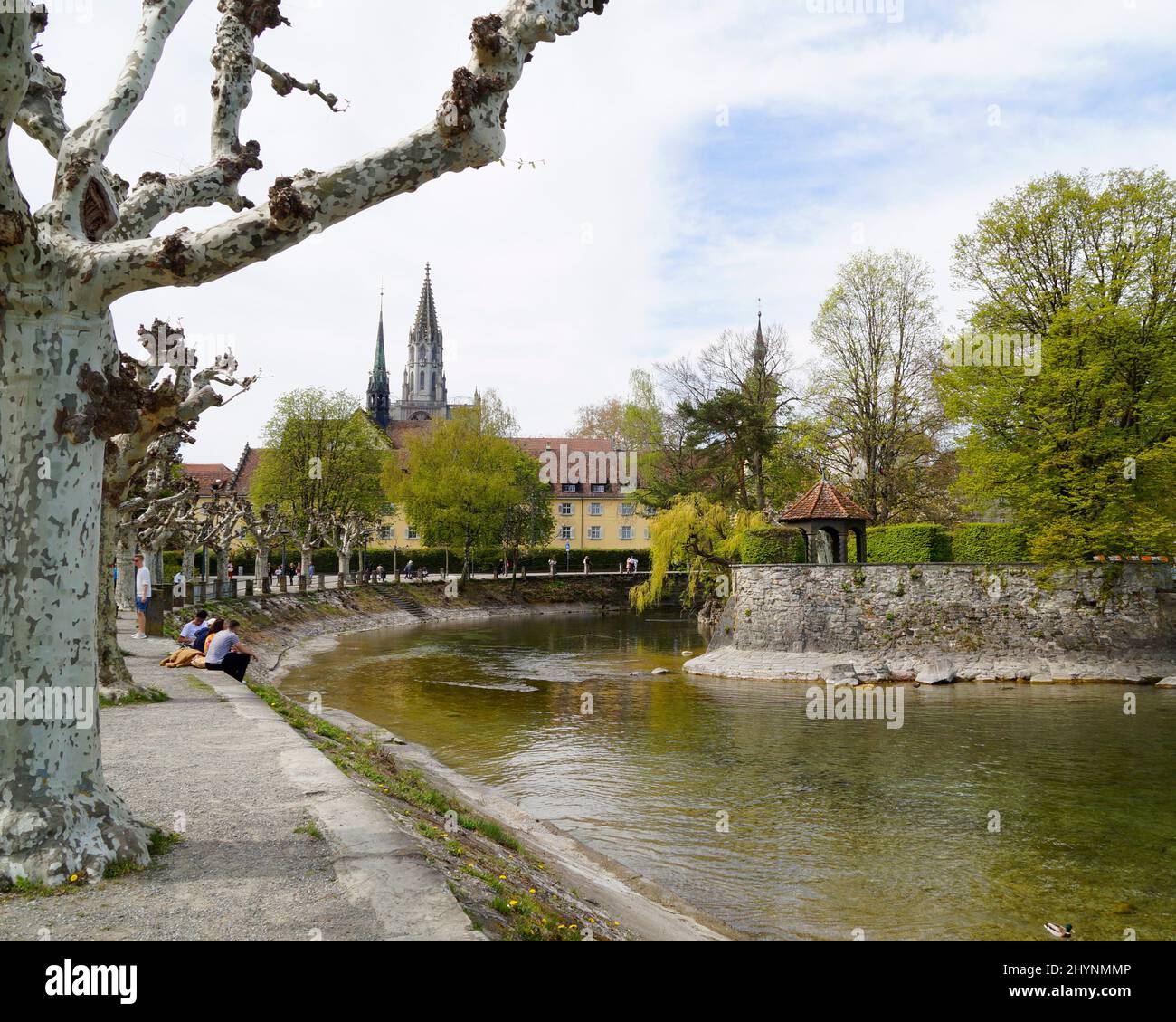 The city of Constance on lake Constance or Bodensee in Germany Stock ...