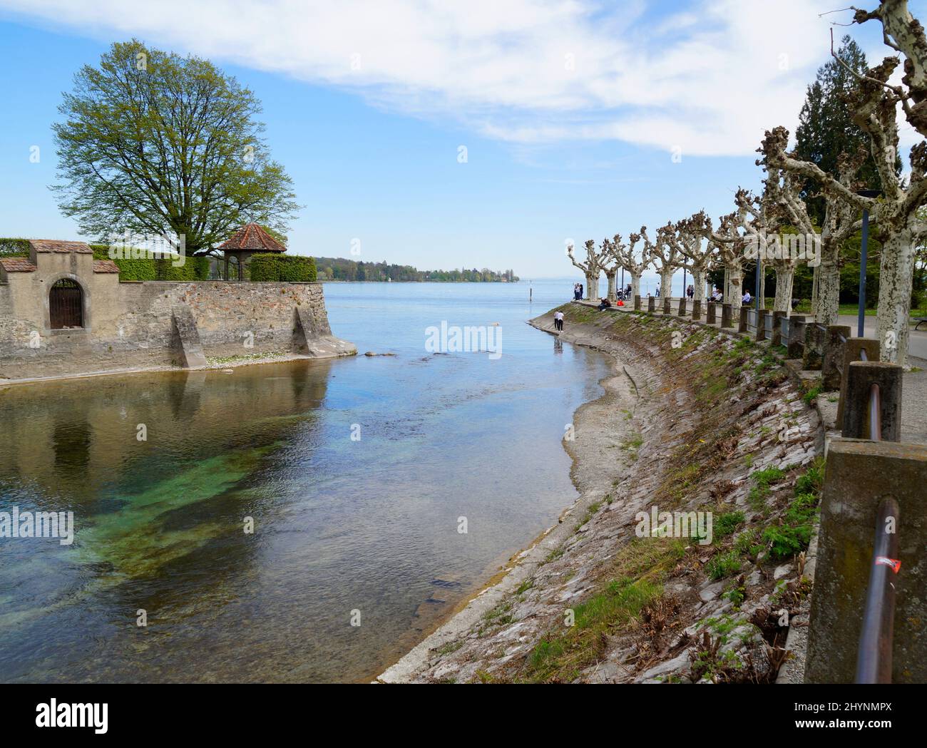The city of Constance on lake Constance or Bodensee in Germany Stock ...