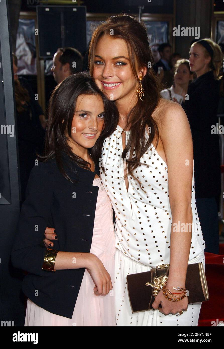 Lindsay Lohan & sister Ali attend the 'Just My Luck' US Premiere at the ...