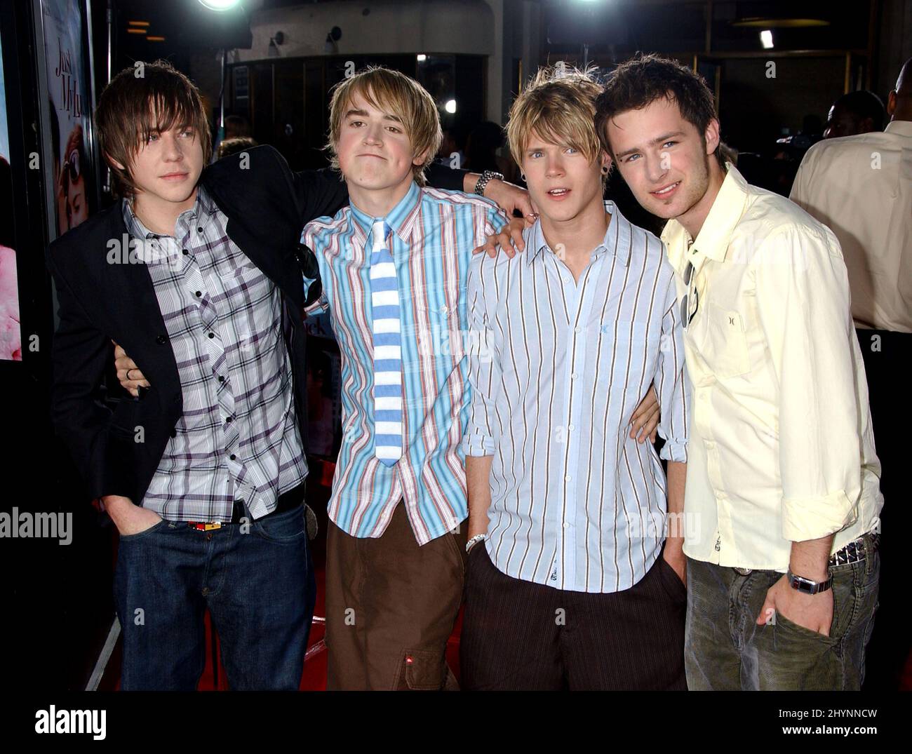 McFly attend the 'Just My Luck' US Premiere at the Mann National ...