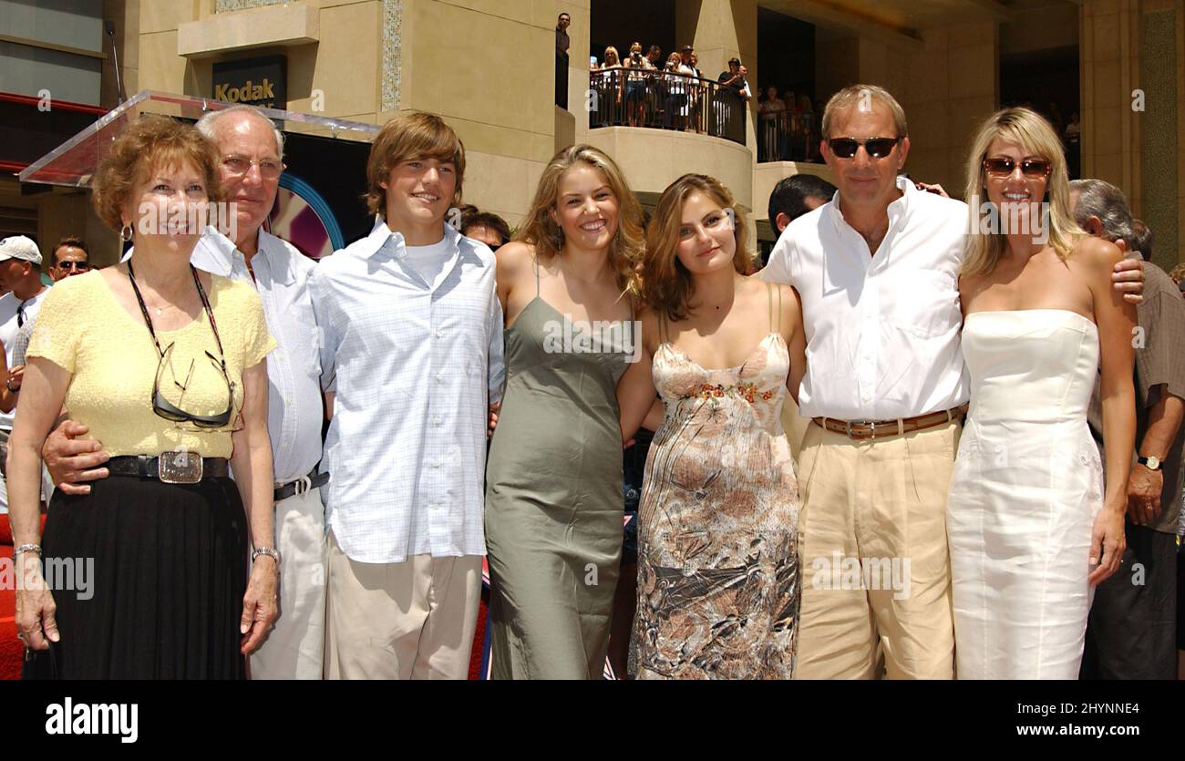 KEVIN COSTNER'S HOLLYWOOD WALK OF FAME CEREMONY, ACCOMPANIED BY FIANCE ...