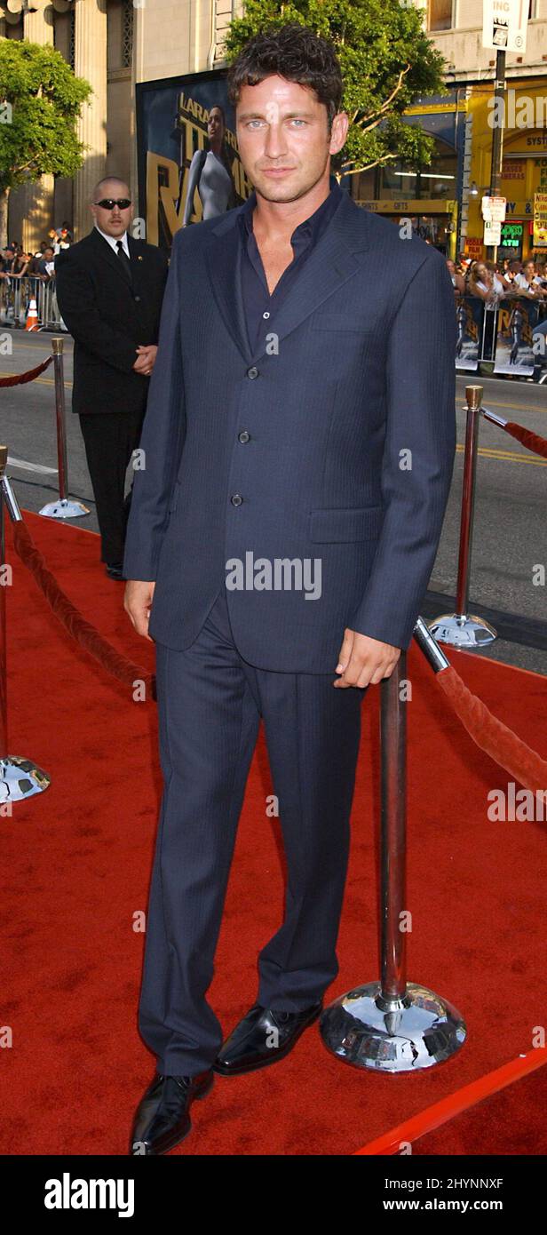 GERARD BUTLER ATTENDS THE 'LARA CROFT TOMB RAIDER: THE CRADLE OF LIFE ...