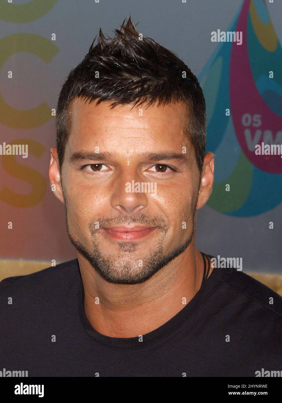 Ricky Martin attends the 2005 MTV Video Music Awards in Miami, Florida ...
